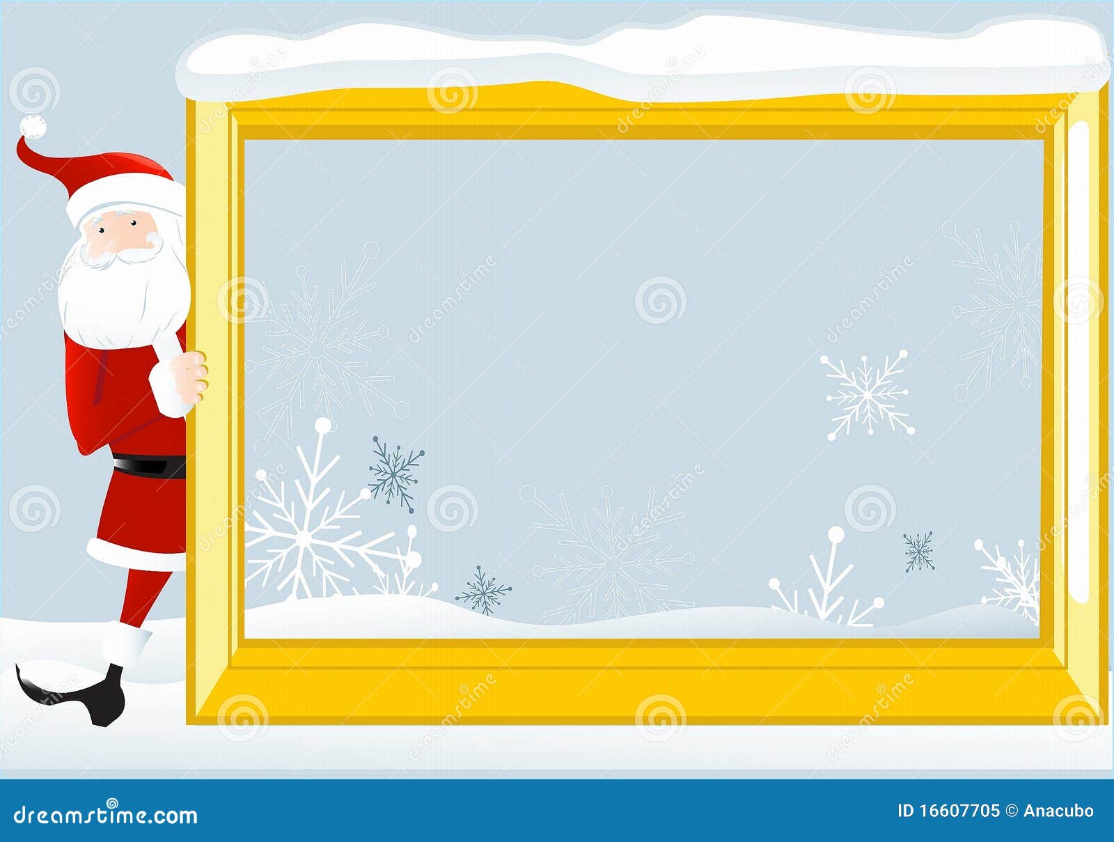 Santa Claus with frame 2 stock vector. Illustration of santa - 16607705