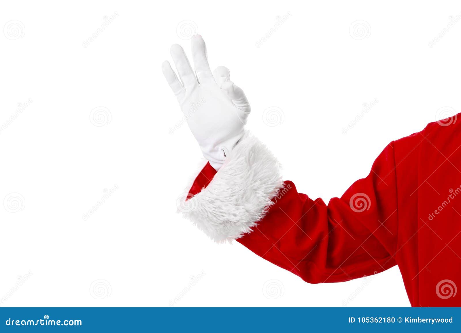 Santa Claus hand arkivfoto. Bild av nytt, hand, person - 105362180