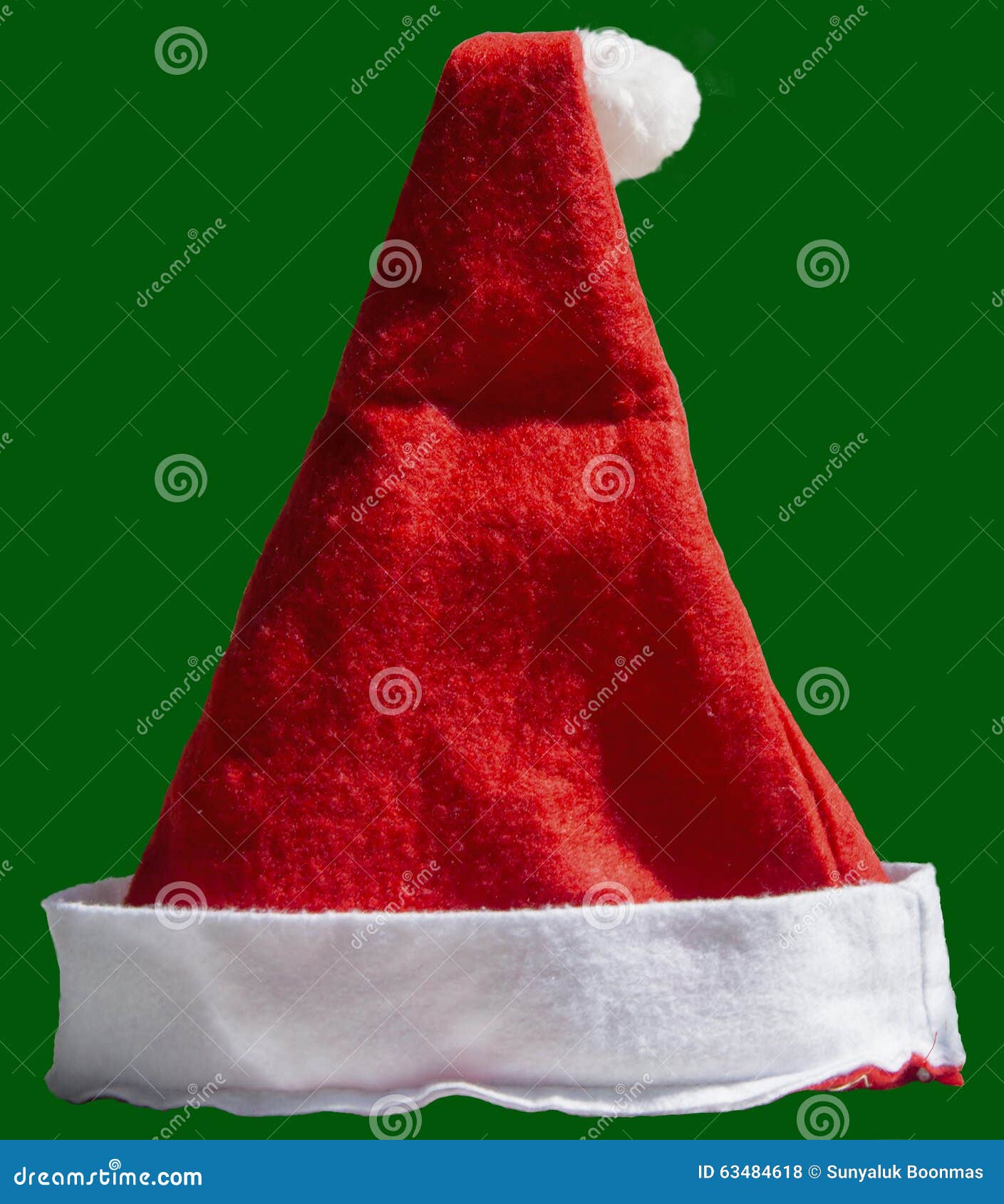 Santa Claus Hat Isolated stock photo. Image of festive - 63484618