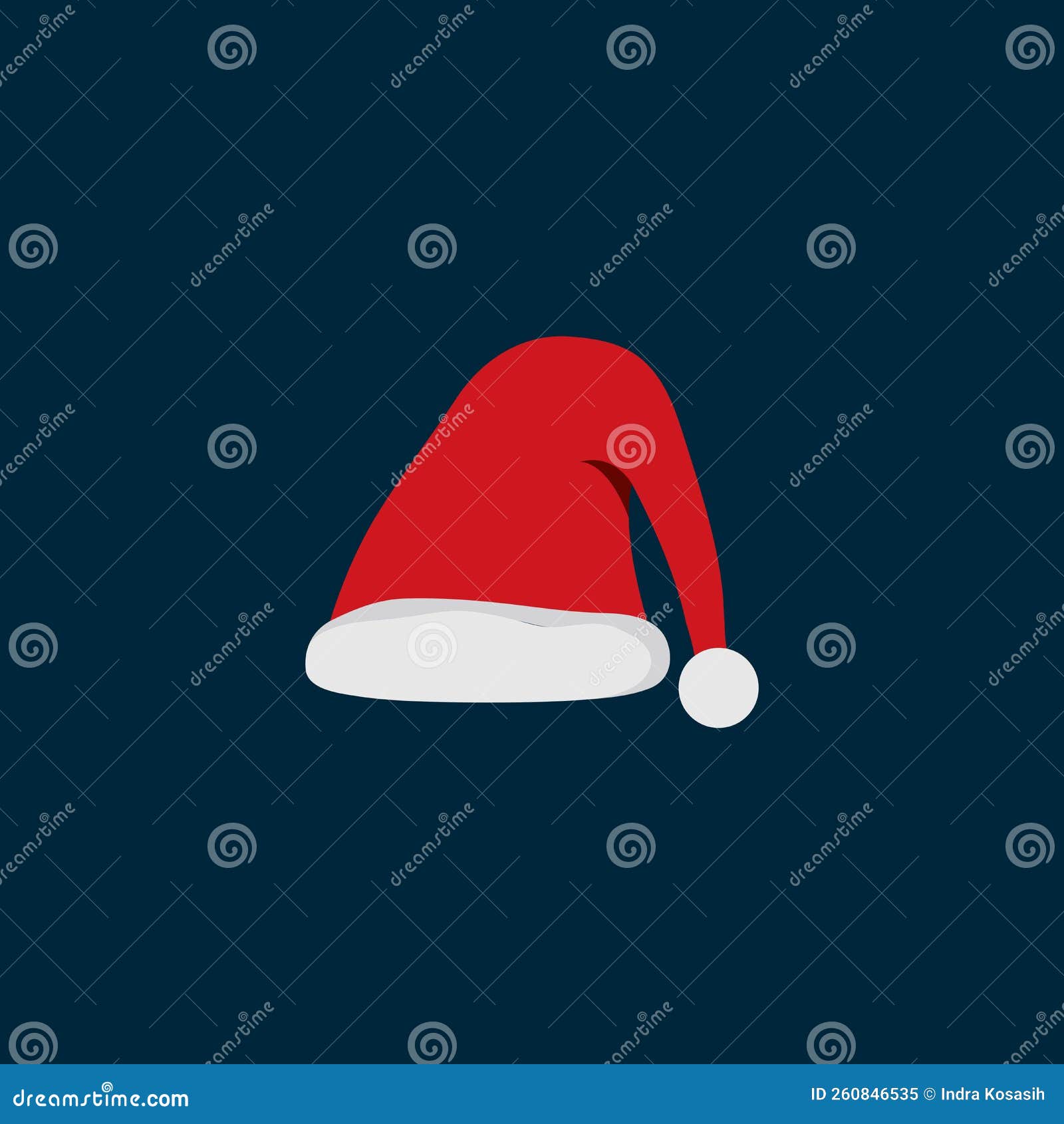 Santa Claus Hat Logo Vector Icon Illustration Stock Vector ...