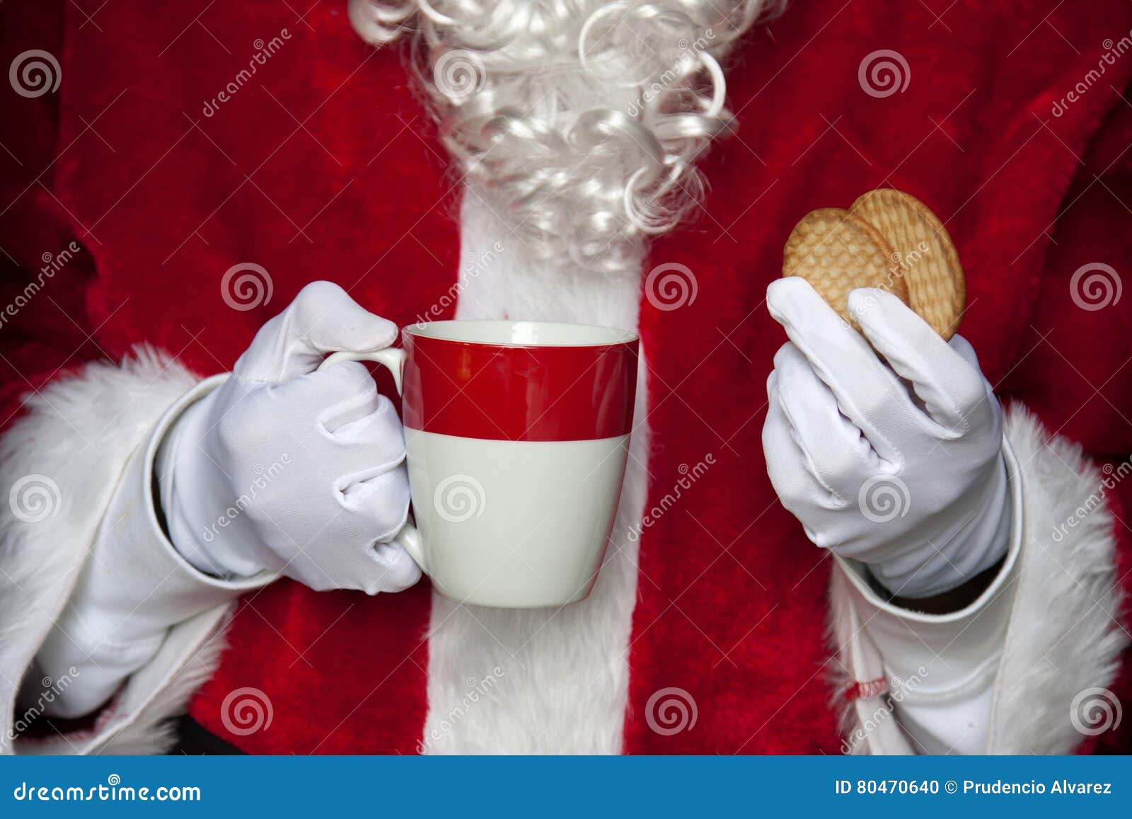 Santa claus having coffee stock photo. Image of claus - 80470640