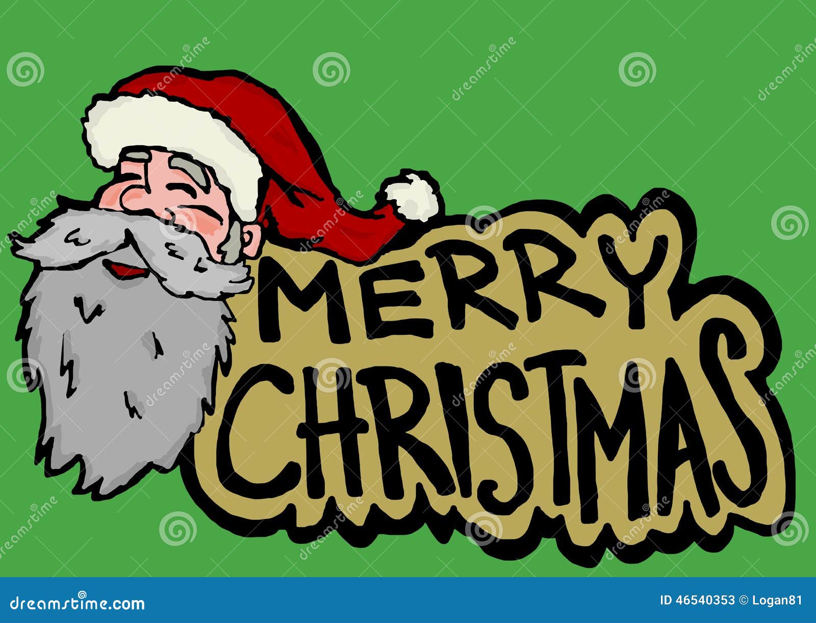 Santa Claus header stock illustration. Illustration of claus - 46540353