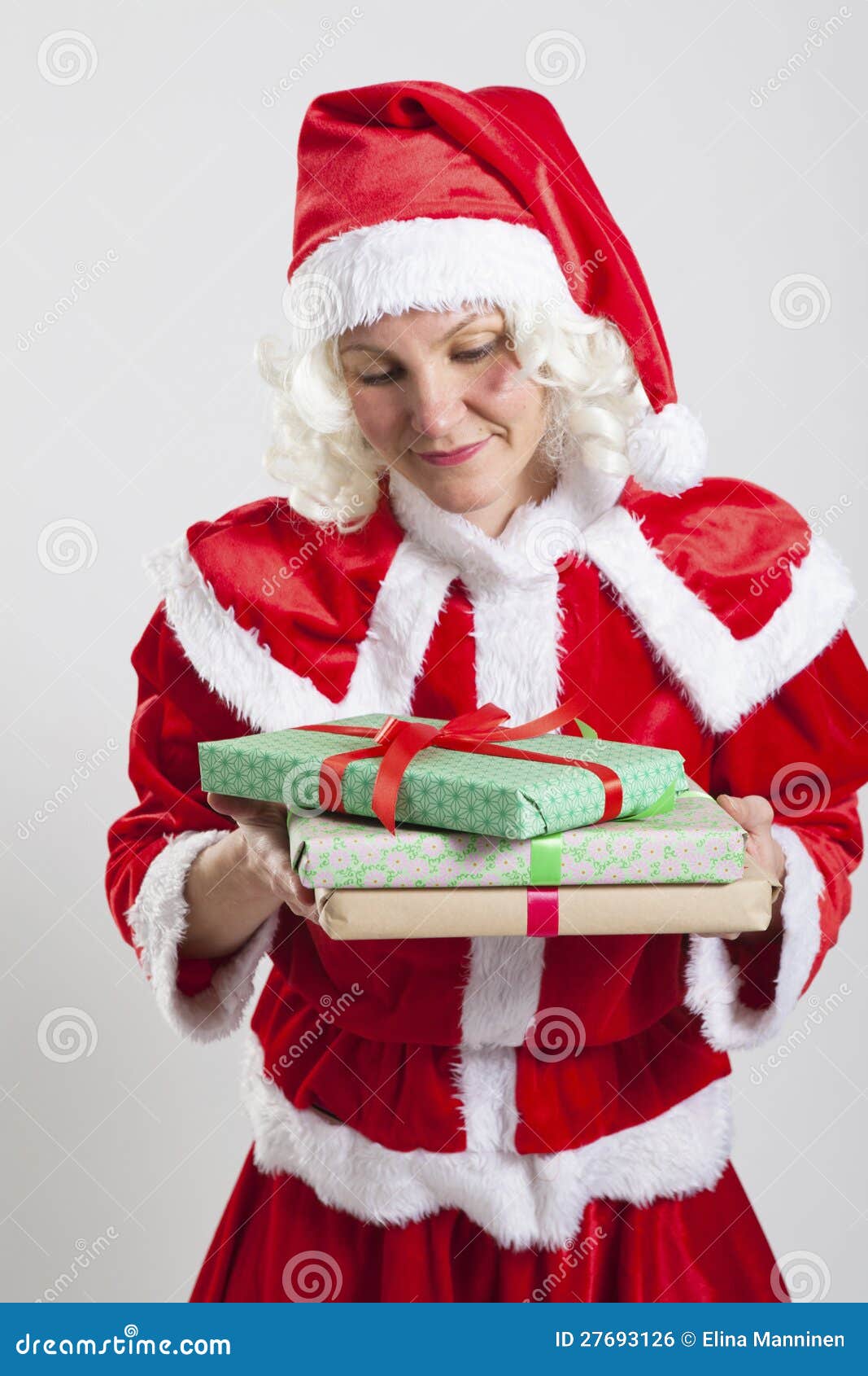 Santa Claus helper elf stock photo. Image of gift, seasonal - 27693126