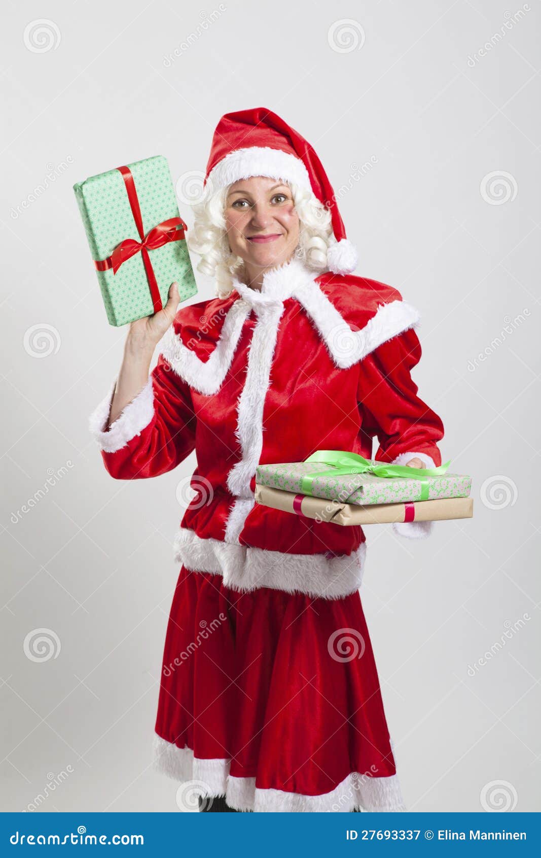 Santa Claus helper elf stock image. Image of studio, isolated - 27693337