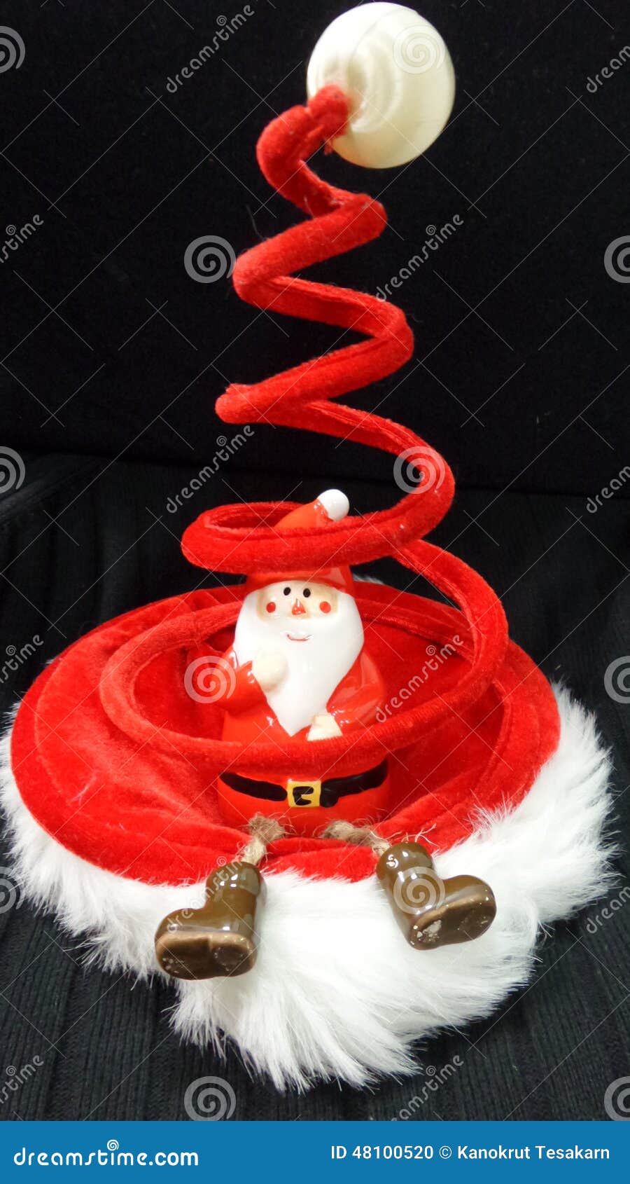 Santa Claus with His Magic Wizard Hat for Christmas Stock Photo - Image ...