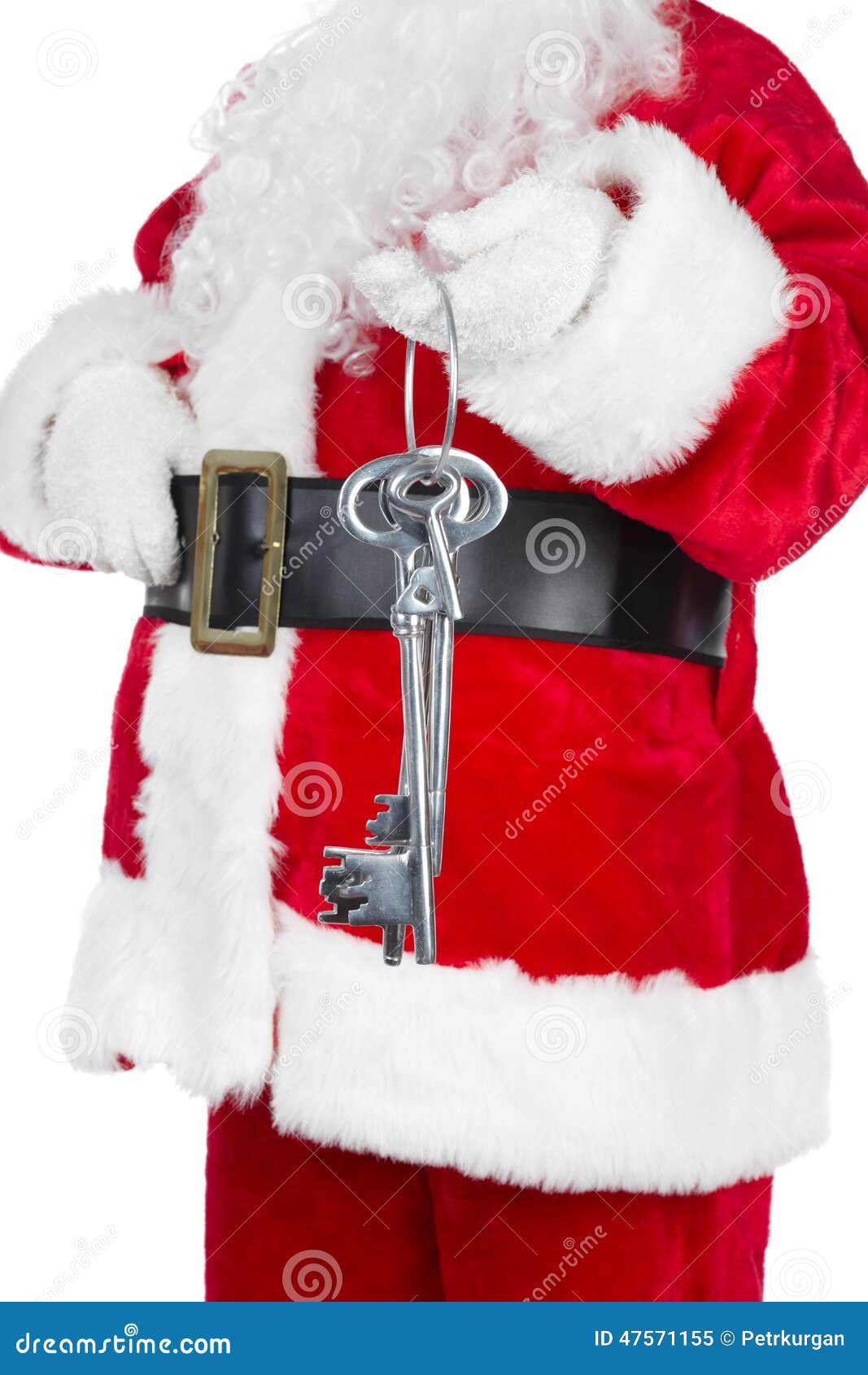 Santa Claus with home key stock image. Image of closeup - 47571155