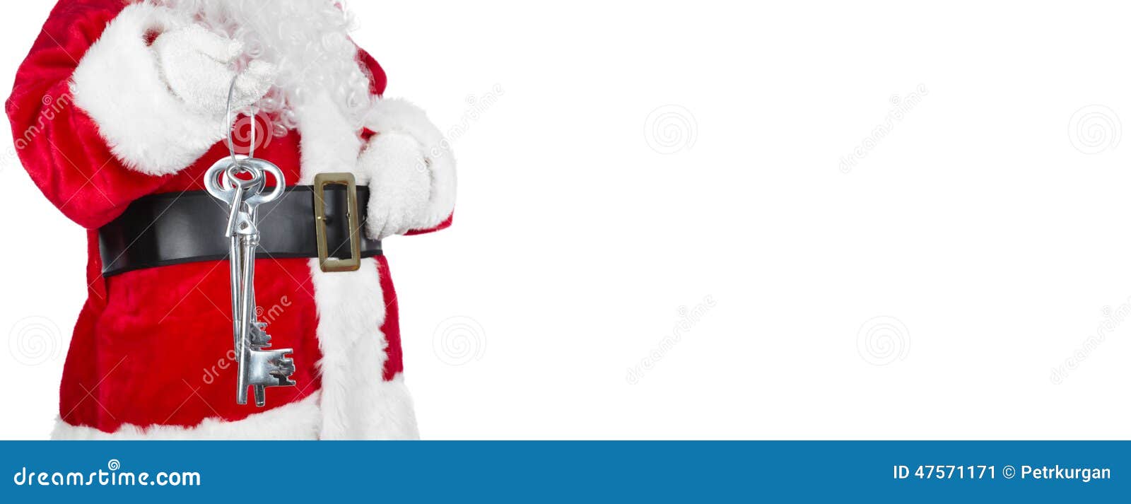 Santa Claus with home key stock image. Image of male - 47571171