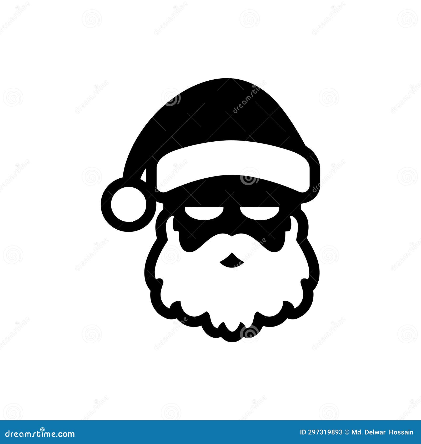 Santa Claus Icon - Simple Vector Illustration Stock Vector ...