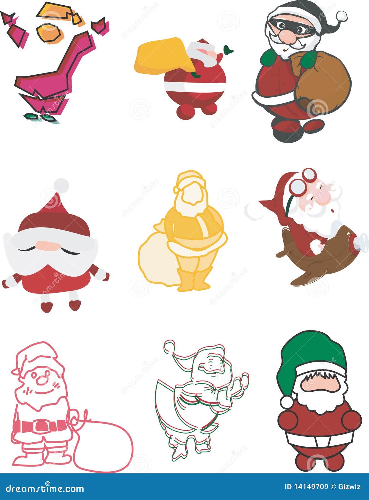 Santa Claus Illustrations stock vector. Illustration of santa - 14149709