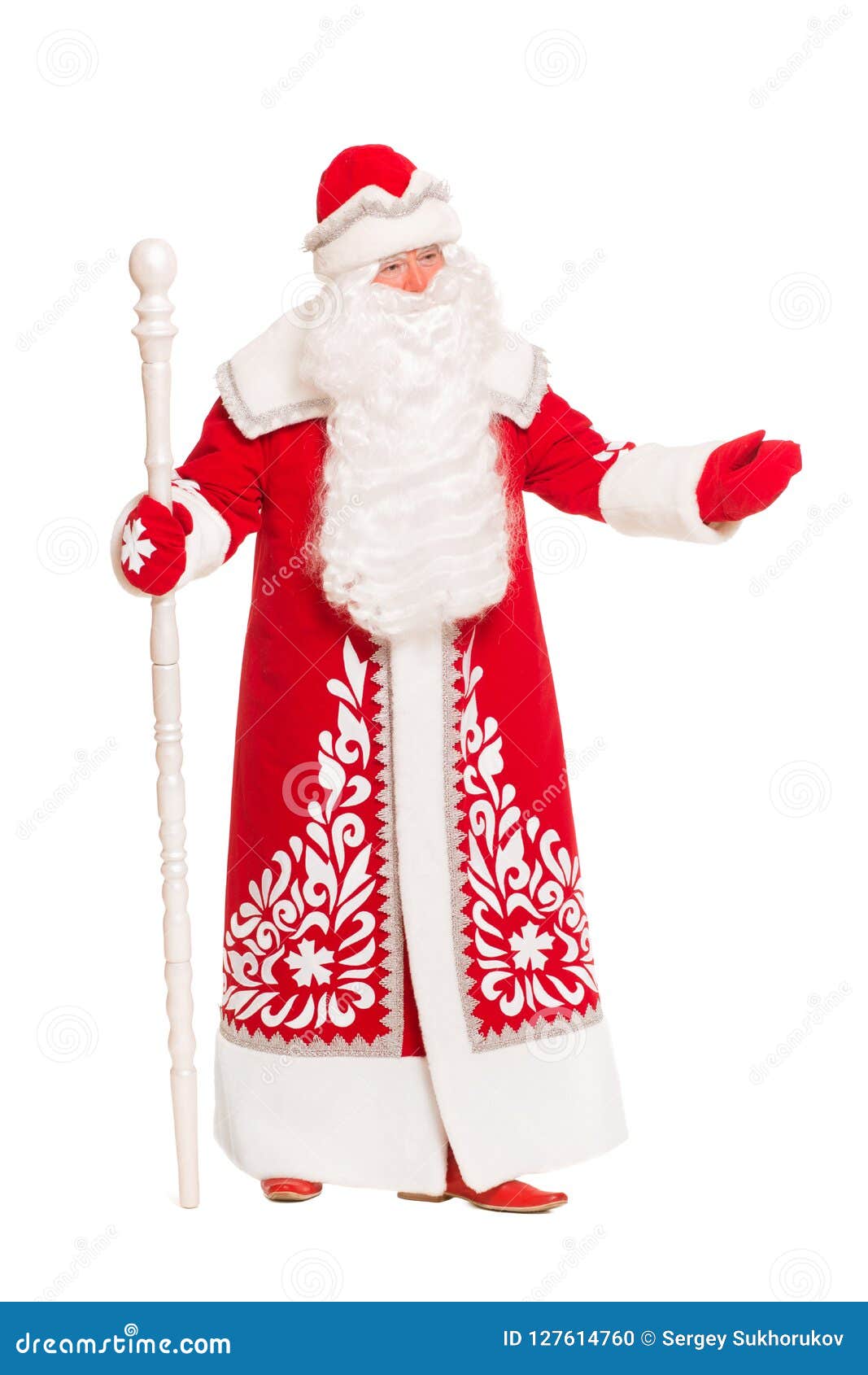 Santa Claus. Isolated stock photo. Image of happy, event - 127614760