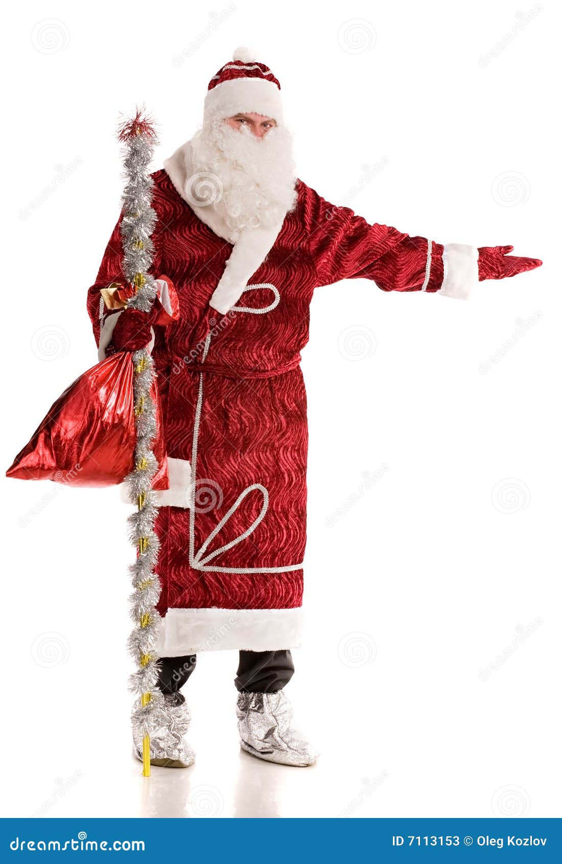 Santa Claus Isolated on White Stock Image - Image of costume ...