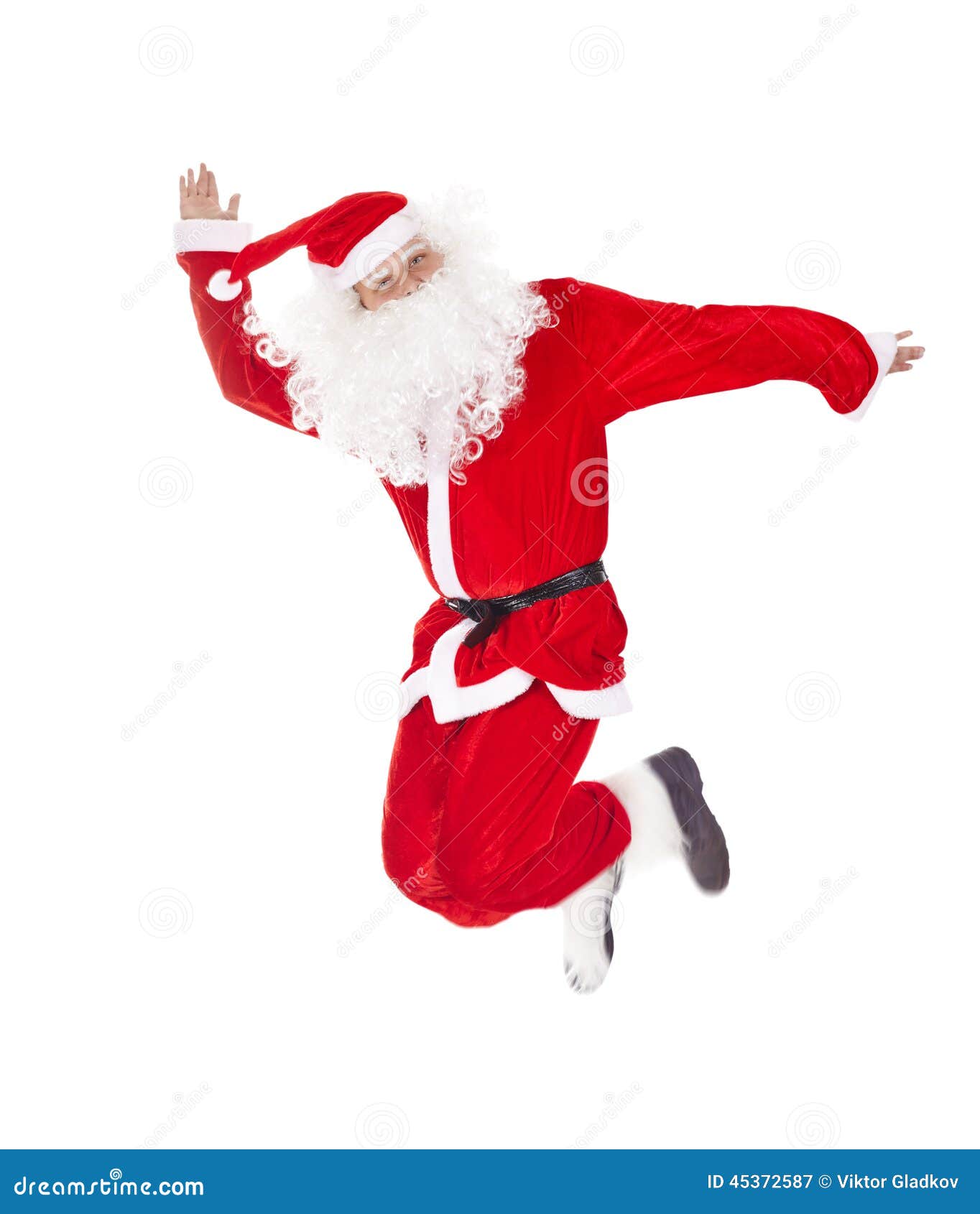 Santa Claus jumping stock image. Image of human, culture - 45372587