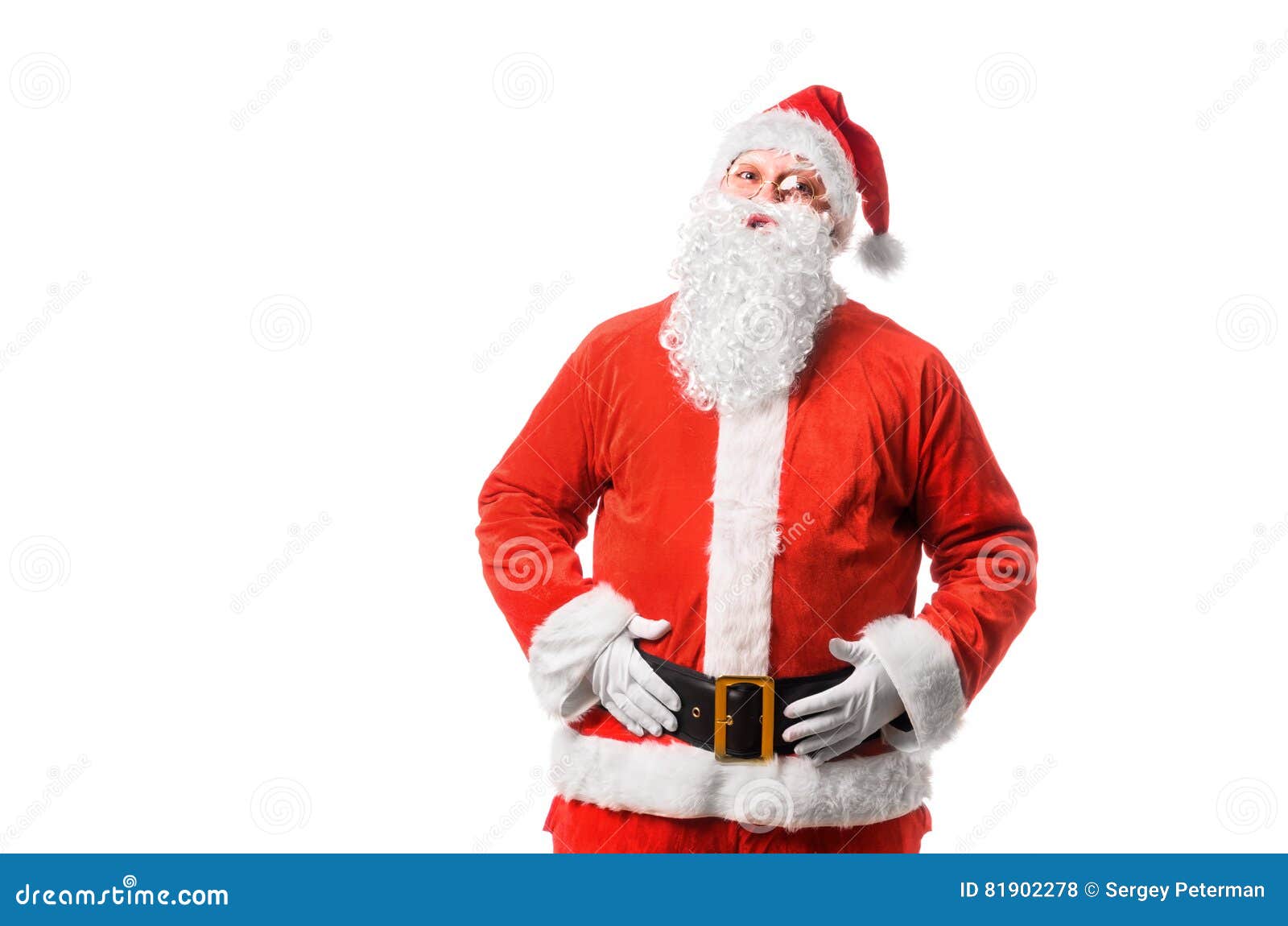 Santa Claus laughing stock photo. Image of suit, symbol - 81902278