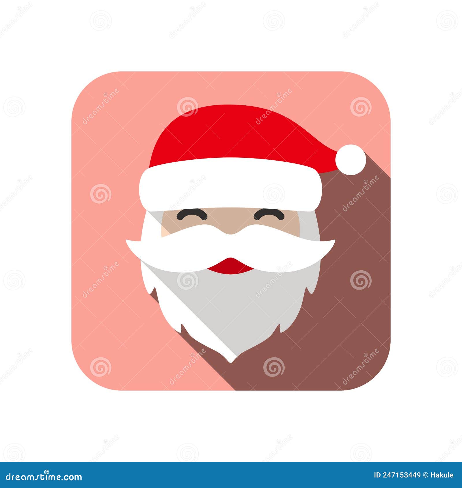 Santa Claus Laughing, Vector Illustration Stock Illustration ...