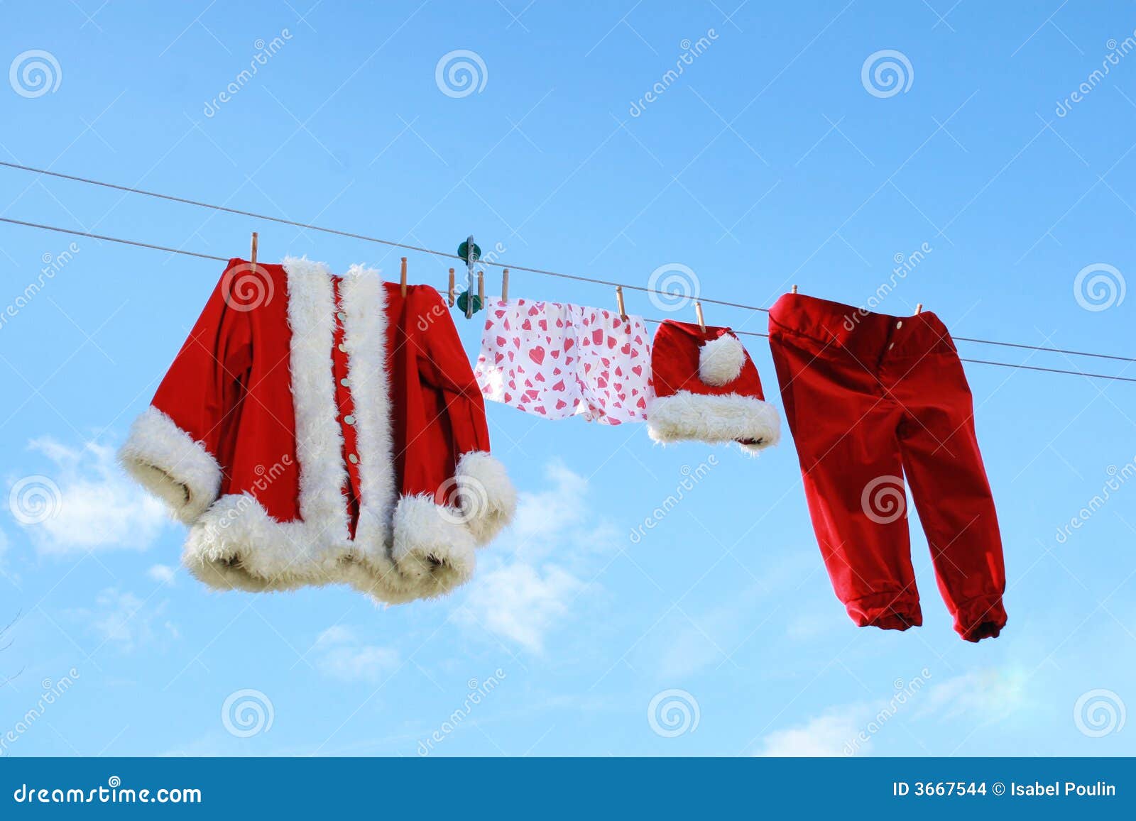 Santa claus laundry stock photo. Image of accessories - 3667544