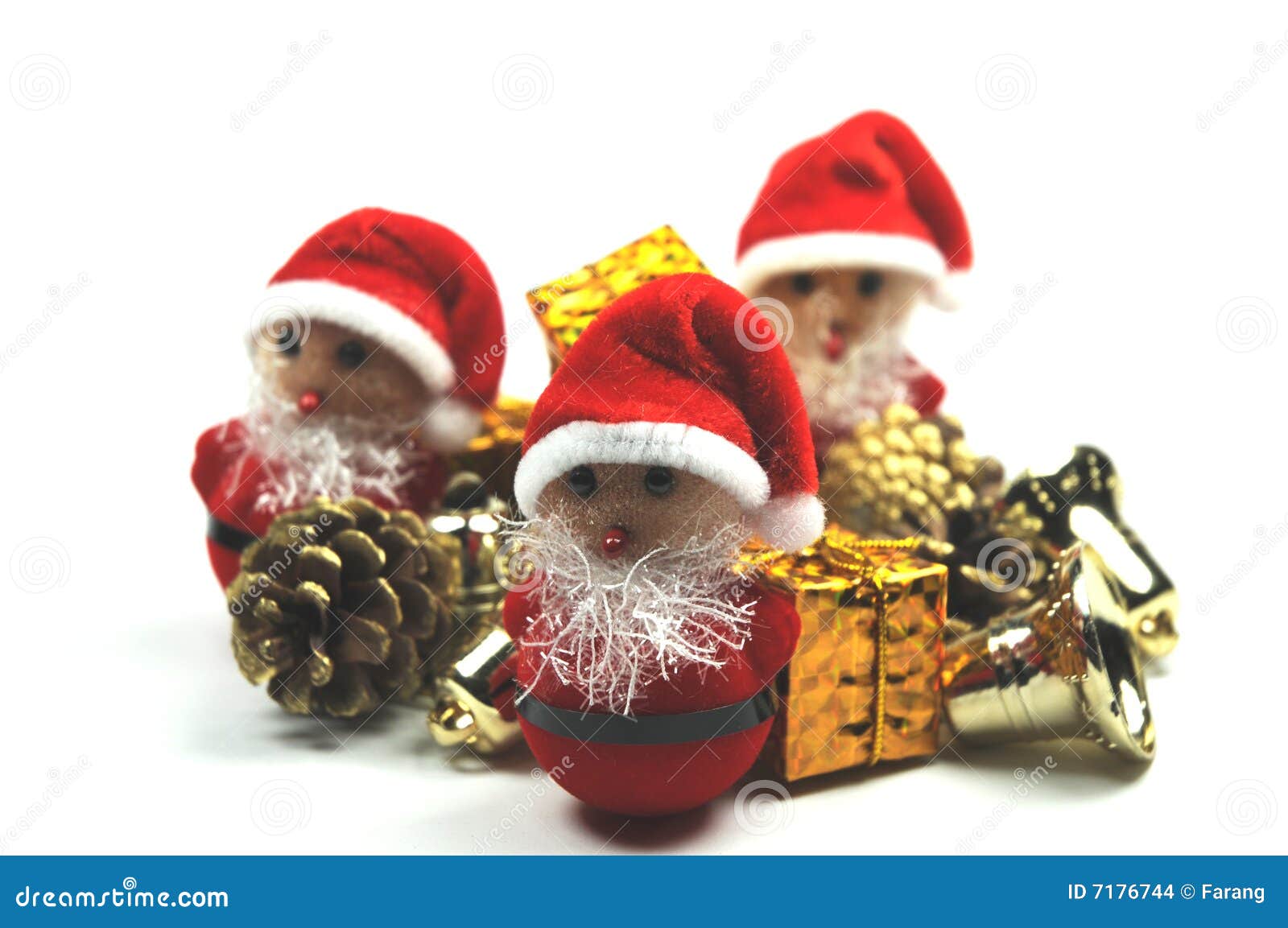 Santa claus little helpers stock photo. Image of bells - 7176744