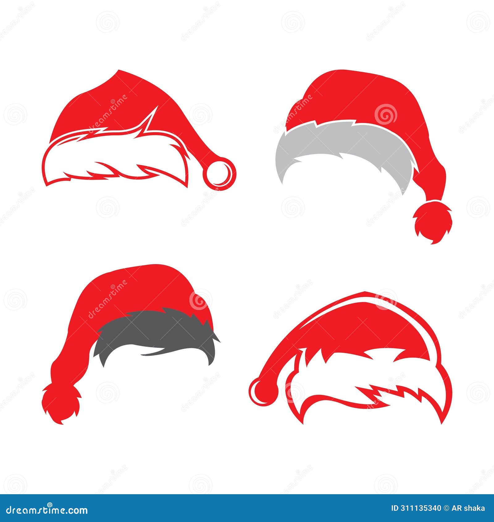 Santa Claus Logo Vector Illustration Template Design Stock Vector ...