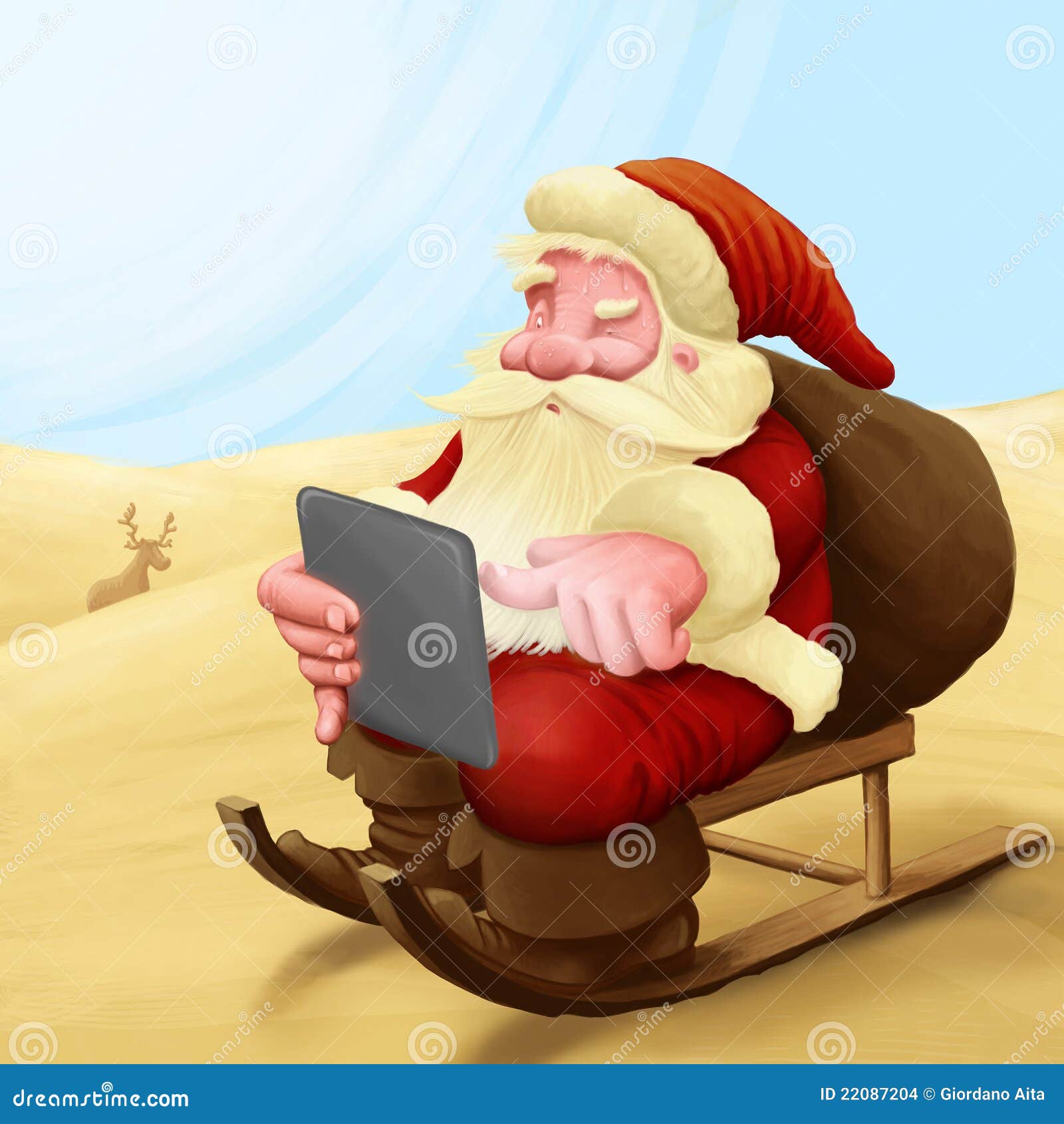 Lost Santa Stock Illustration | CartoonDealer.com #30853