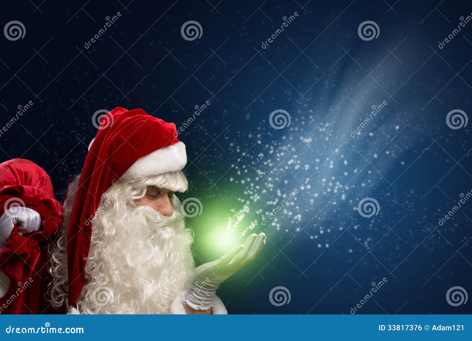 Santa Claus and the magic stock photo. Image of santa - 33817376