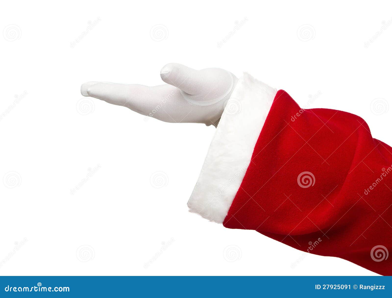 Hand Of Santa Claus Holding An Cactus Plant On Red Background Royalty ...