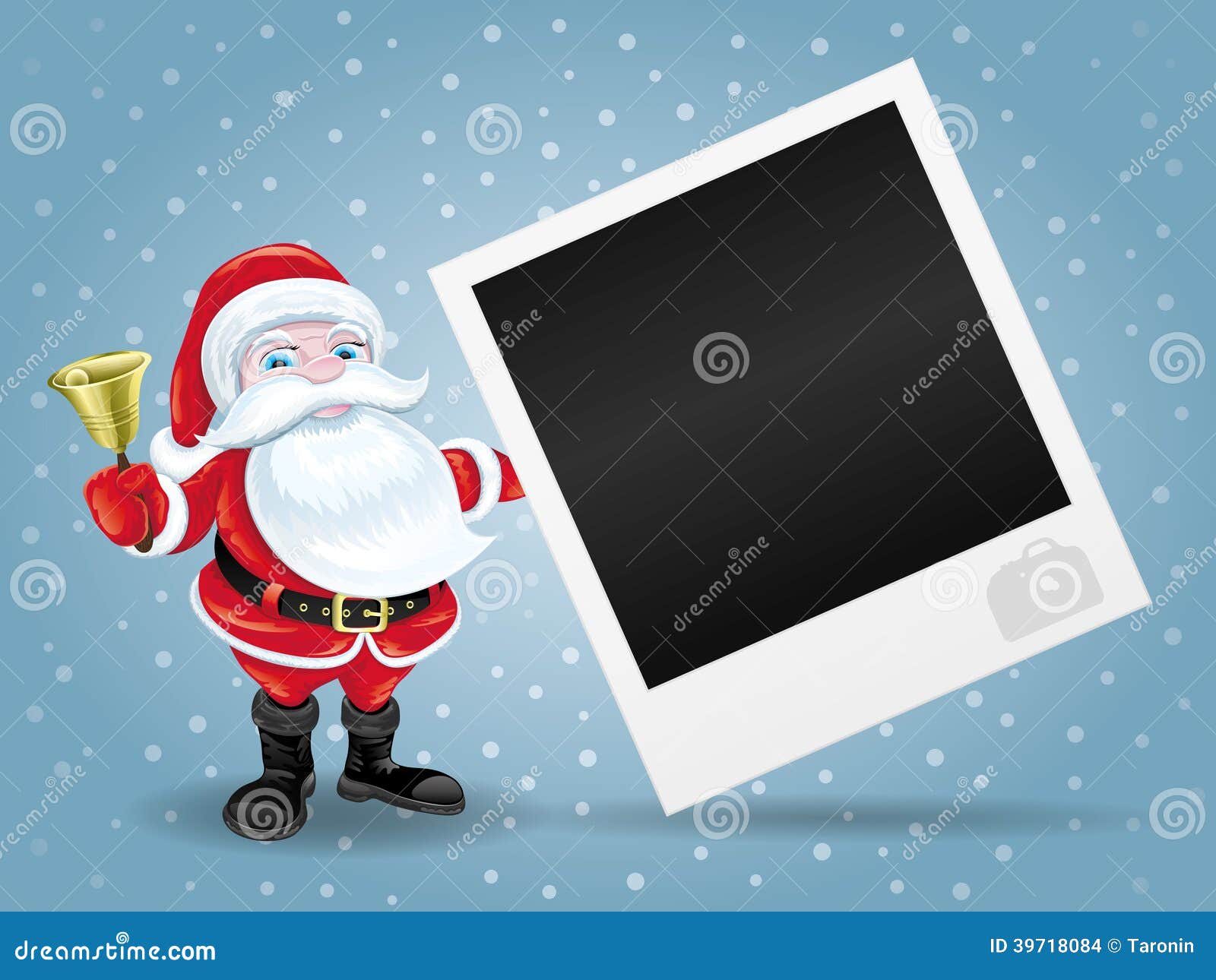 Santa Claus and Photo Frame. Stock Vector - Illustration of celebration ...