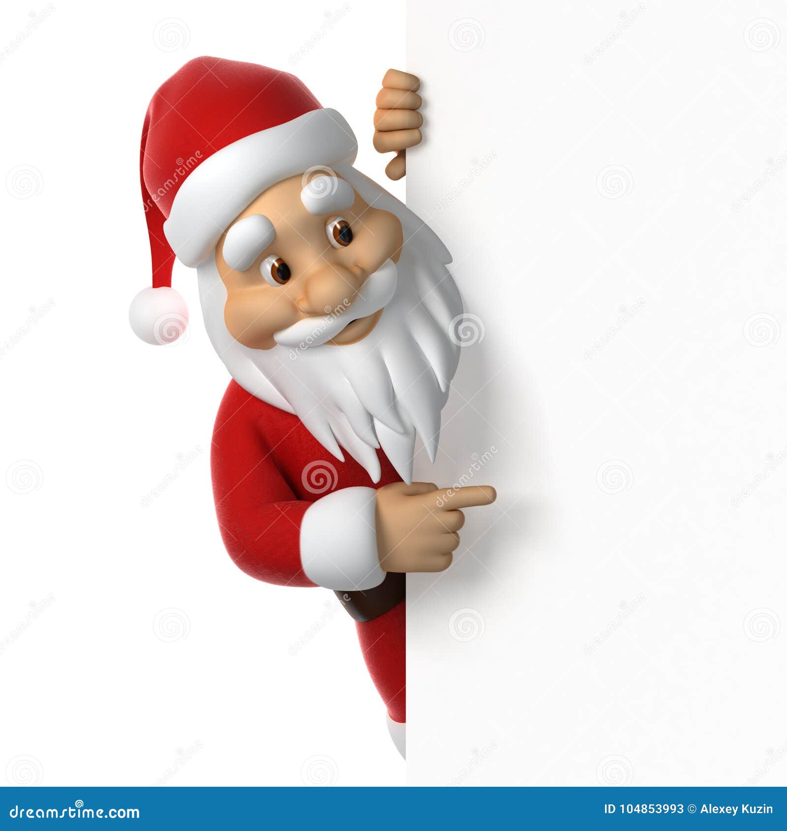 Santa Claus Pointing illustrazione di stock. Illustrazione di festa ...