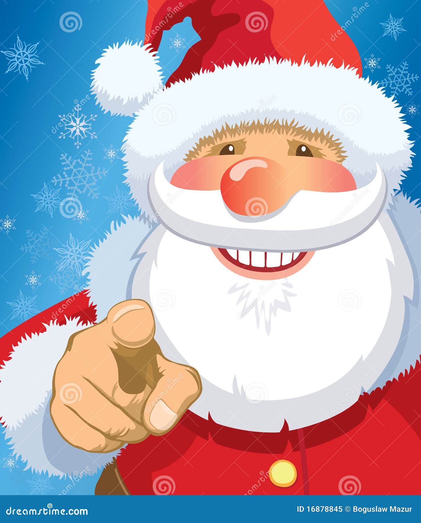 Santa Claus Pointing Royalty Free Stock Photo - Image: 16878845