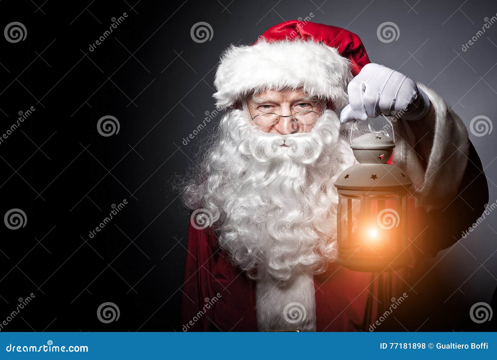 Santa Claus Lying On The Floor In Impudent Shameless Manner, Holding ...