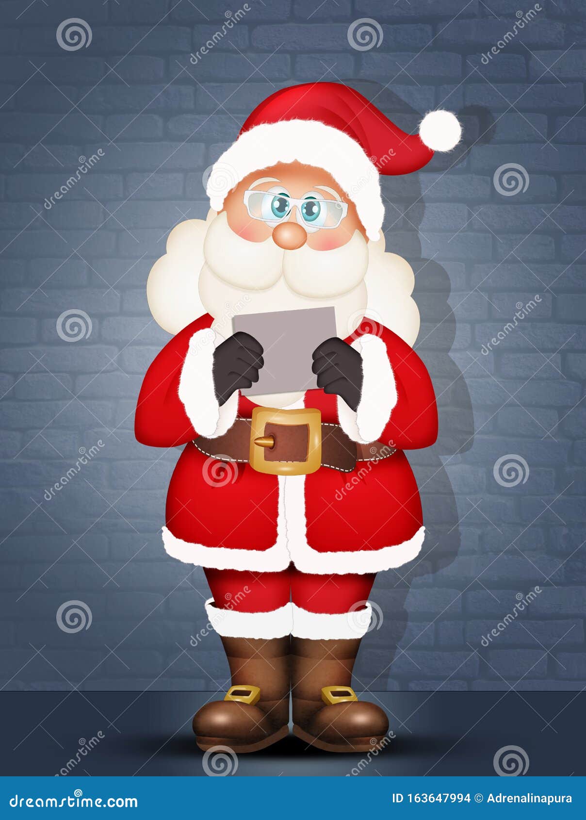 Santa Claus in prison stock illustration. Illustration of funny - 163647994