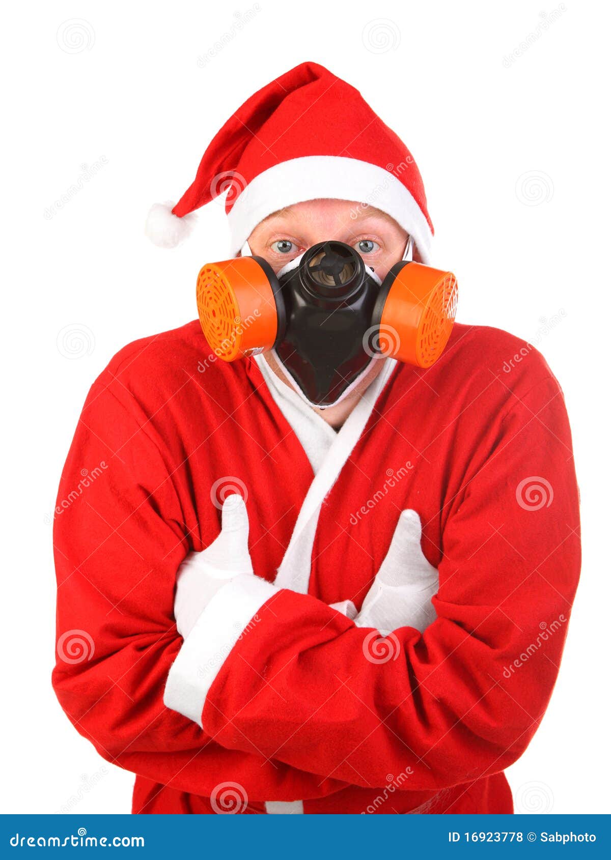 Santa Claus in Protect Mask Stock Photo - Image of fright, mask: 16923778