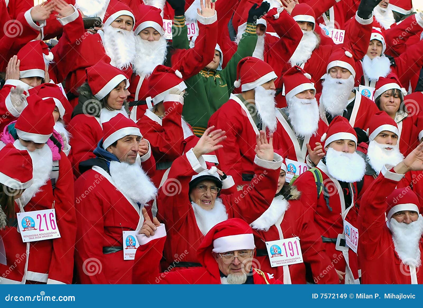 Santa Claus race-5 editorial stock image. Image of serbia - 7572149