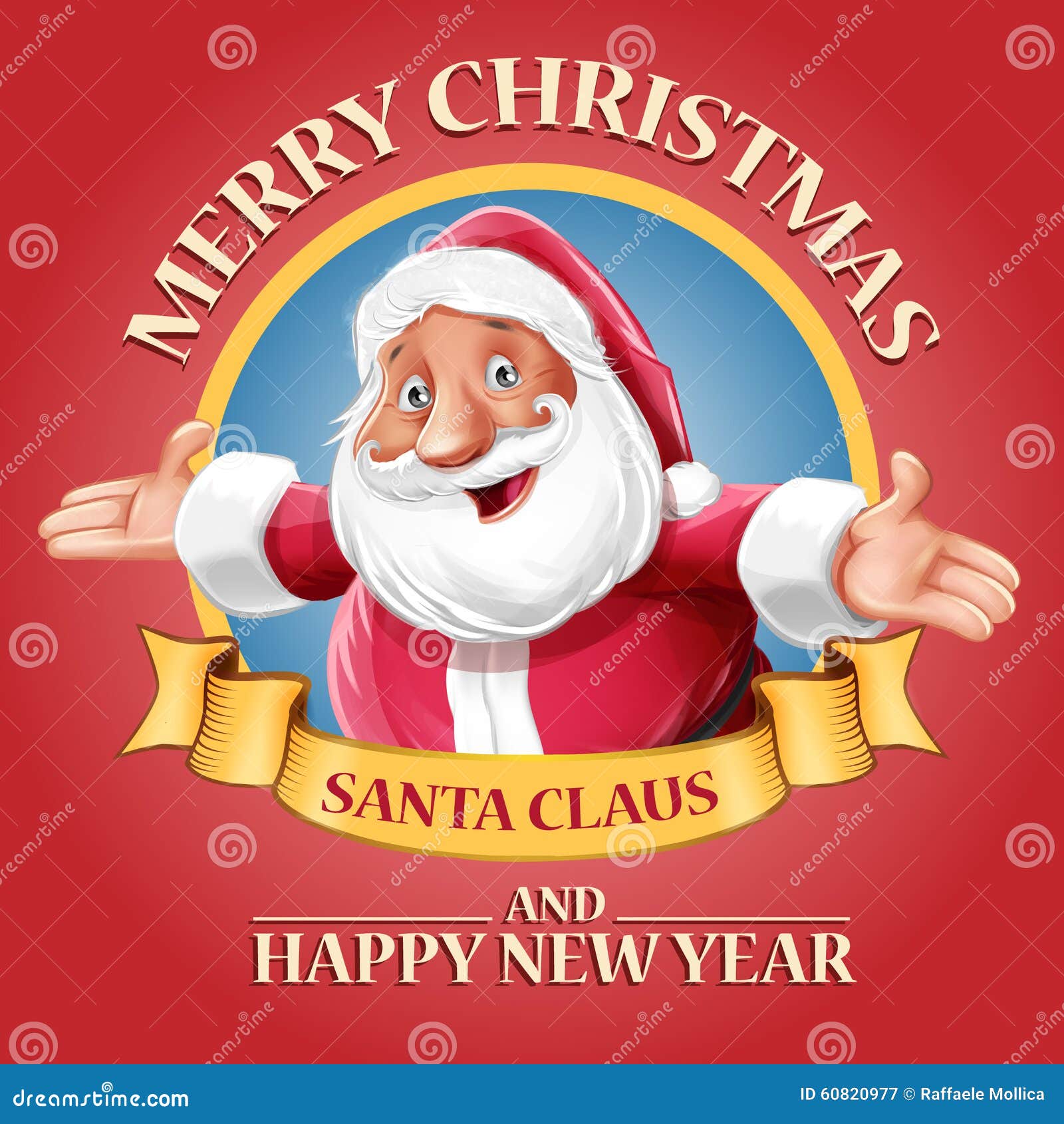 Santa Claus Red ilustración del vector. Ilustración de helada - 60820977