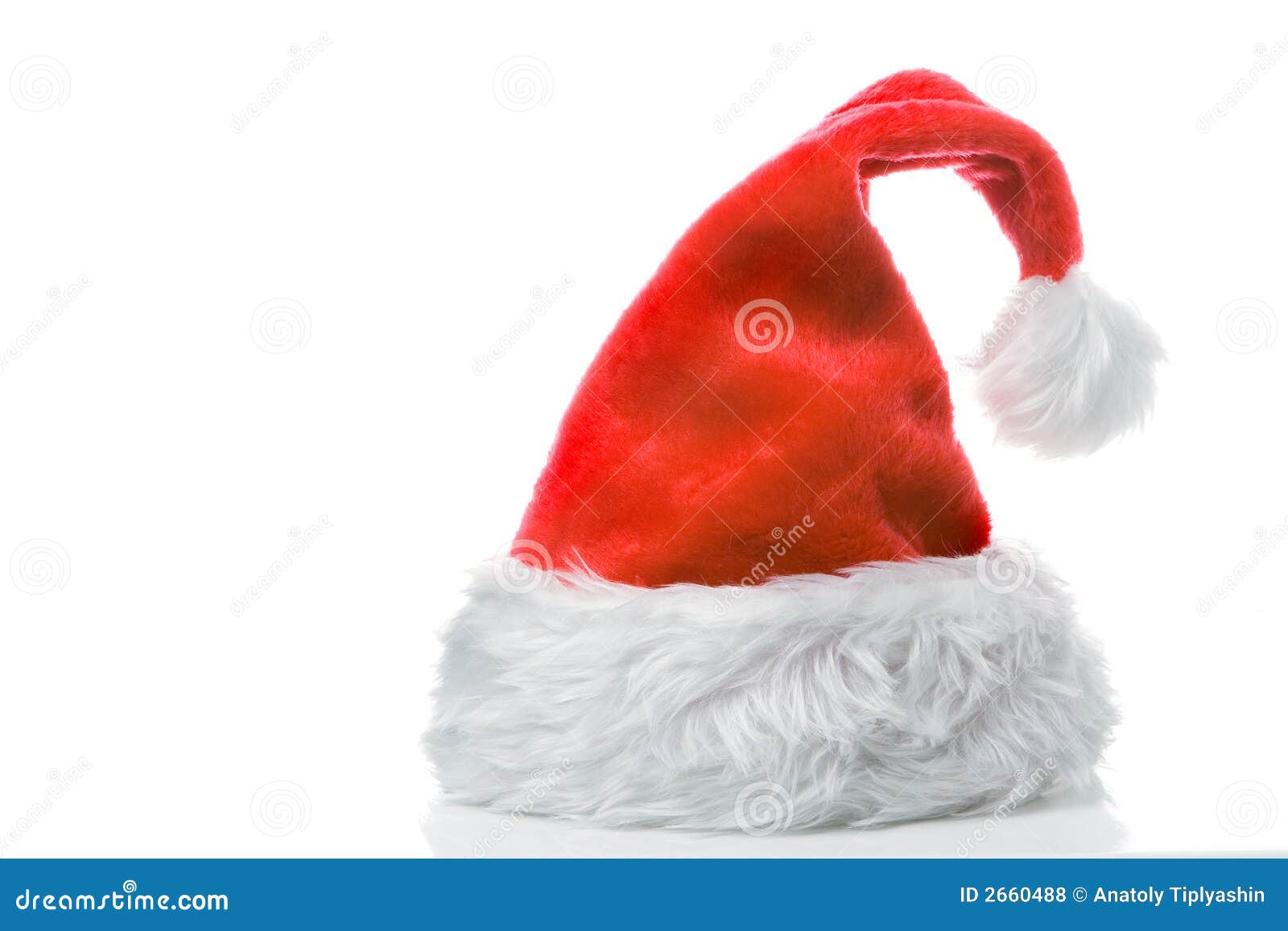 Santa claus red cap stock photo. Image of isolated, copy - 2660488
