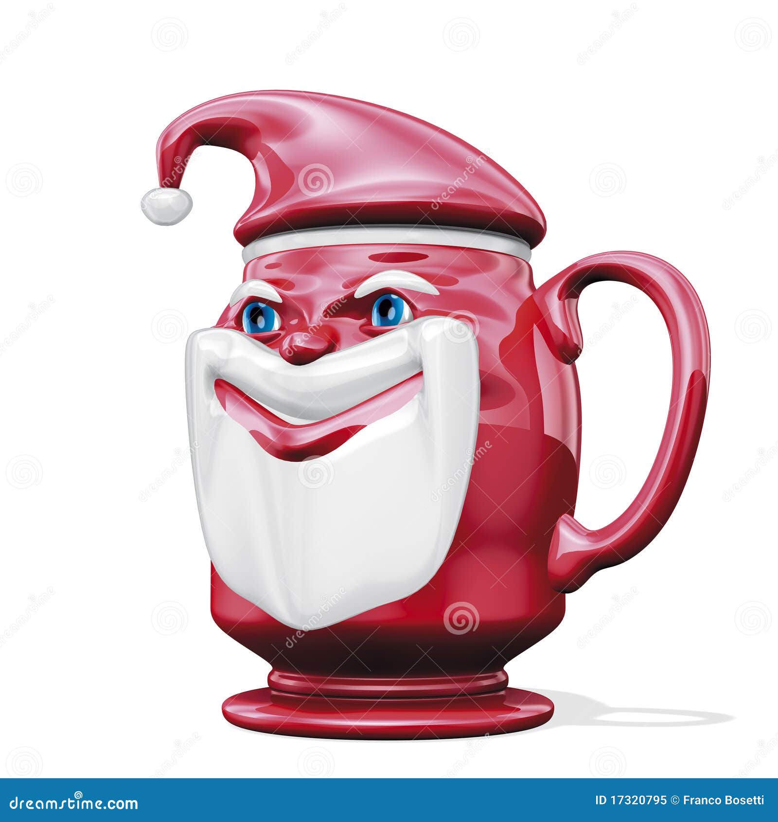 Santa Claus red cup stock illustration. Illustration of native - 17320795