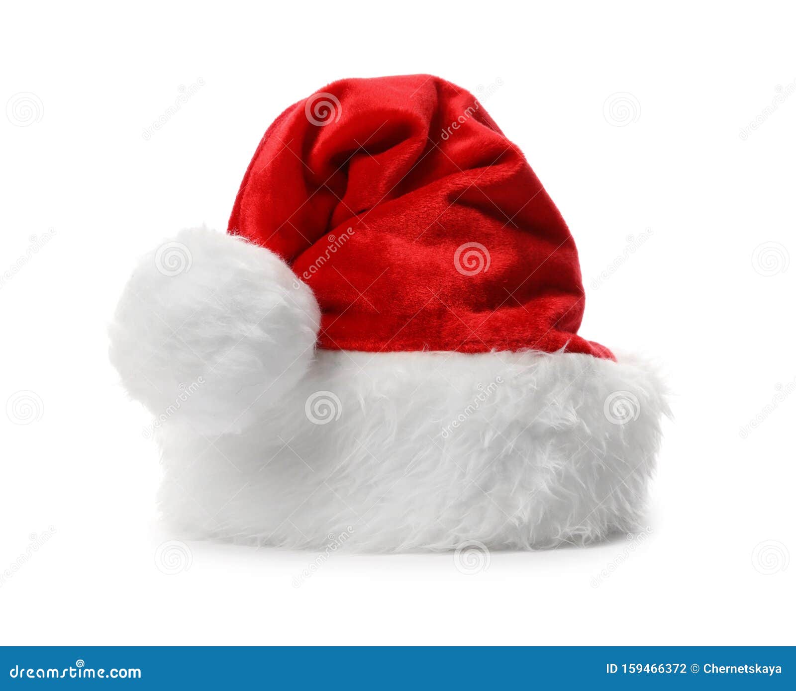 Santa Claus red hat stock photo. Image of plush, noel - 159466372