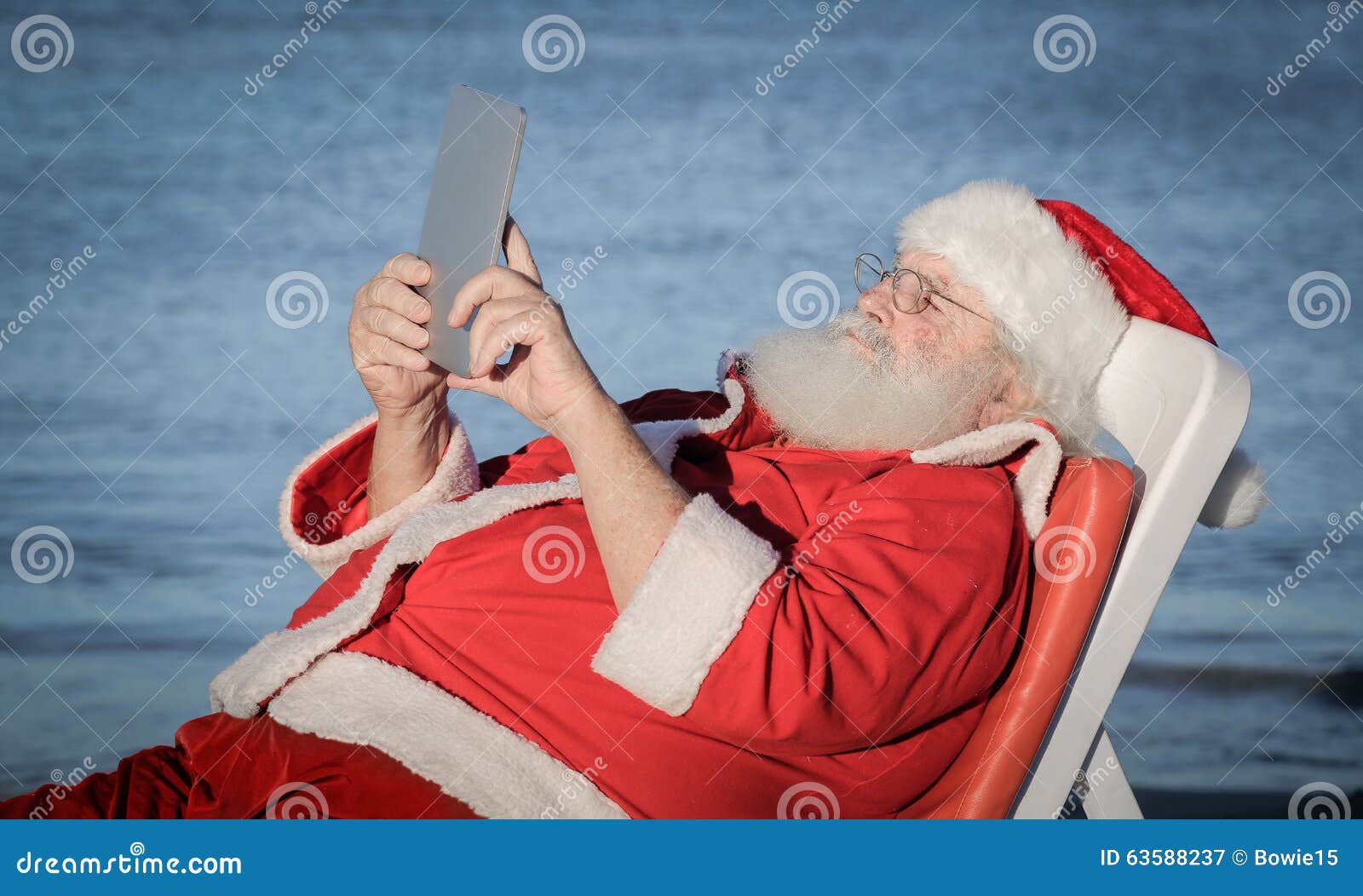 Santa Claus stock image. Image of outdoor, cardboard - 63588237