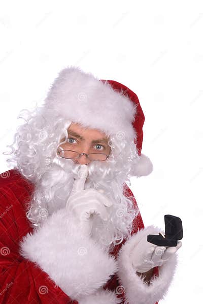 Santa Claus with a ring stock photo. Image of glasses - 2032222