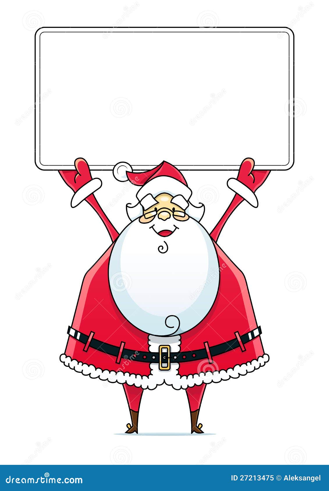 Santa Claus With Sign Royalty Free Stock Photo - Image: 27213475