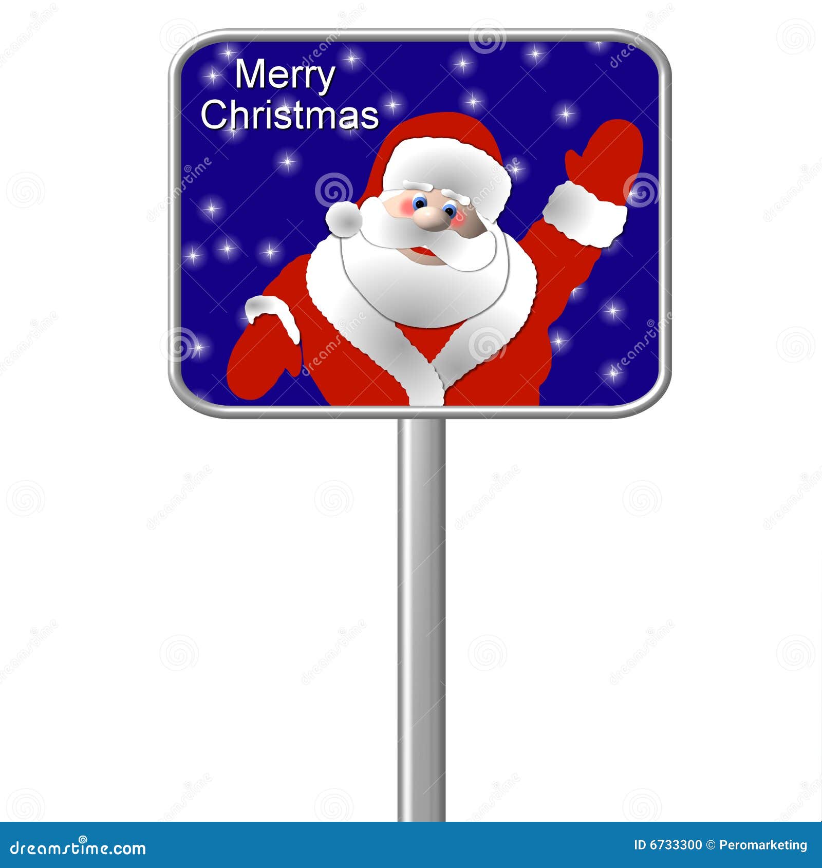 Santa Claus sign stock illustration. Illustration of santa - 6733300