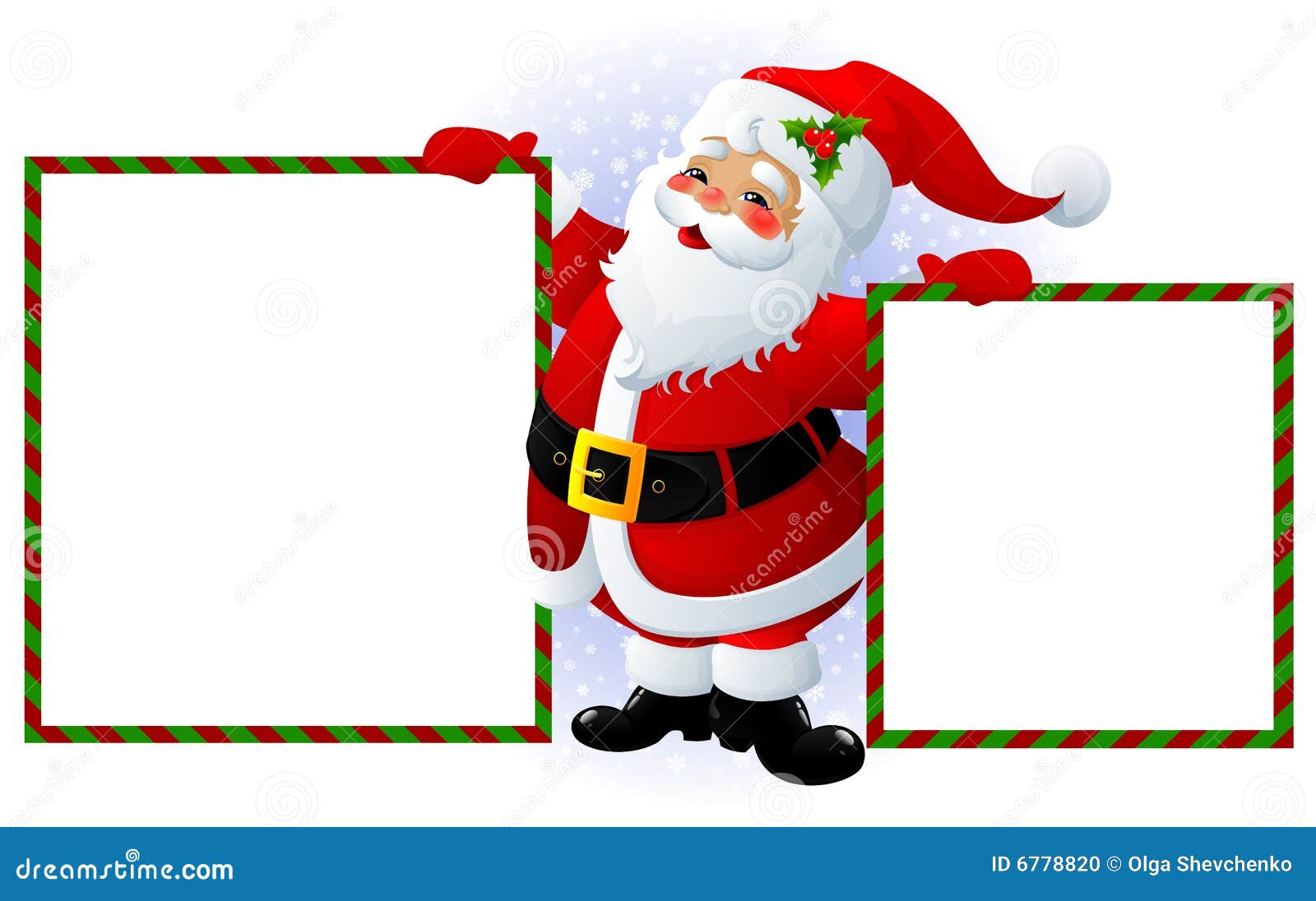 Santa Claus sign stock illustration. Illustration of seasonal - 6778820
