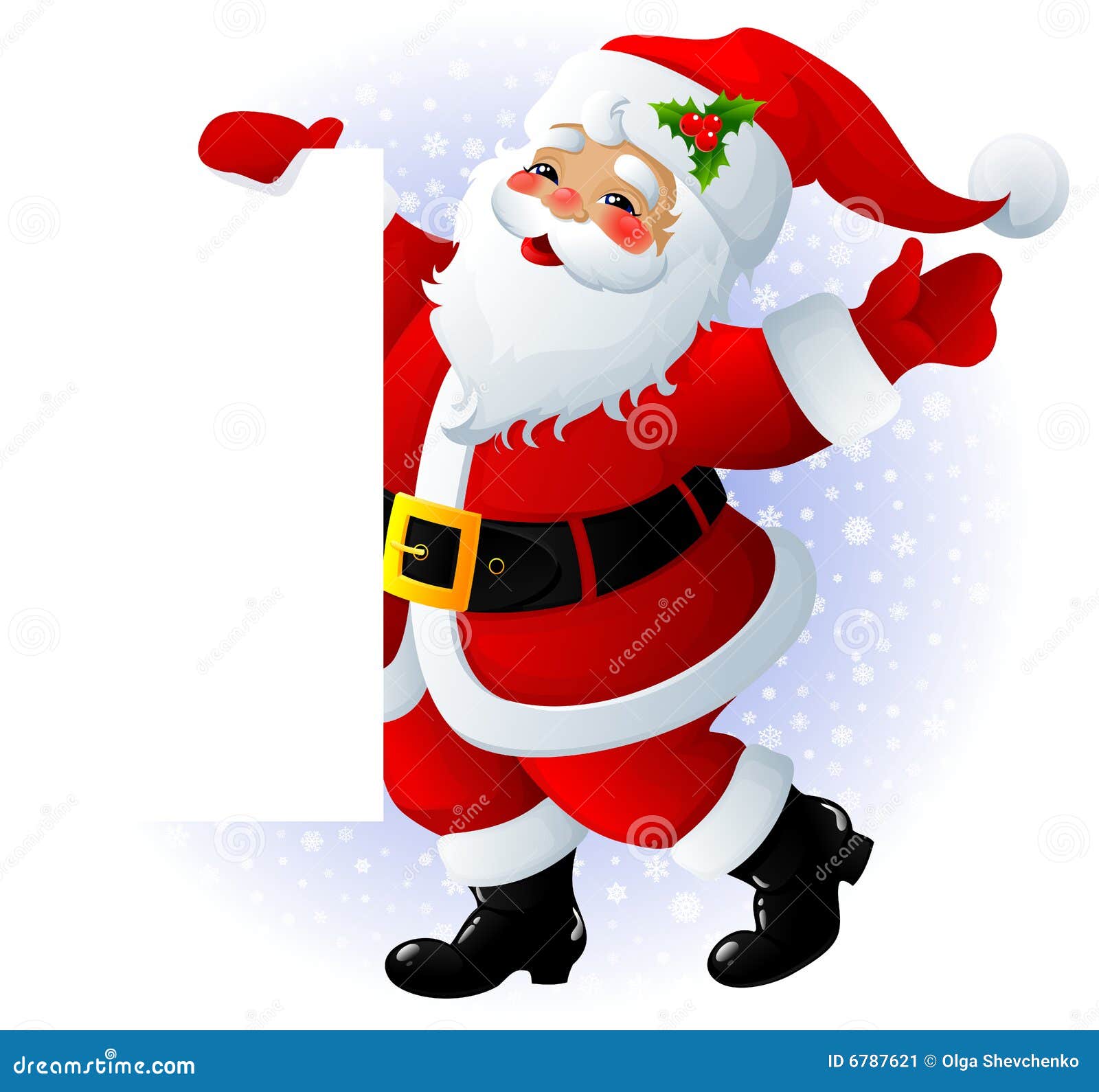 Santa Claus sign stock illustration. Illustration of funny - 6787621