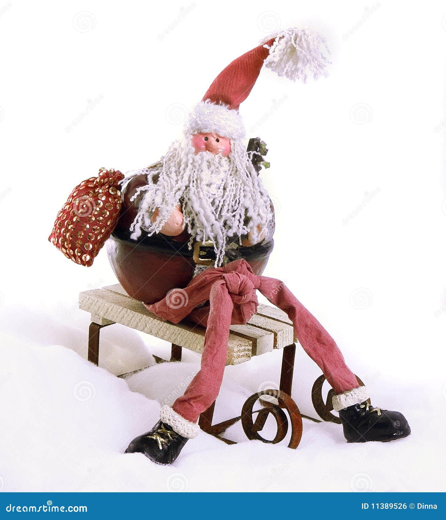 Santa claus sitting stock photo. Image of celebrate, golden - 11389526