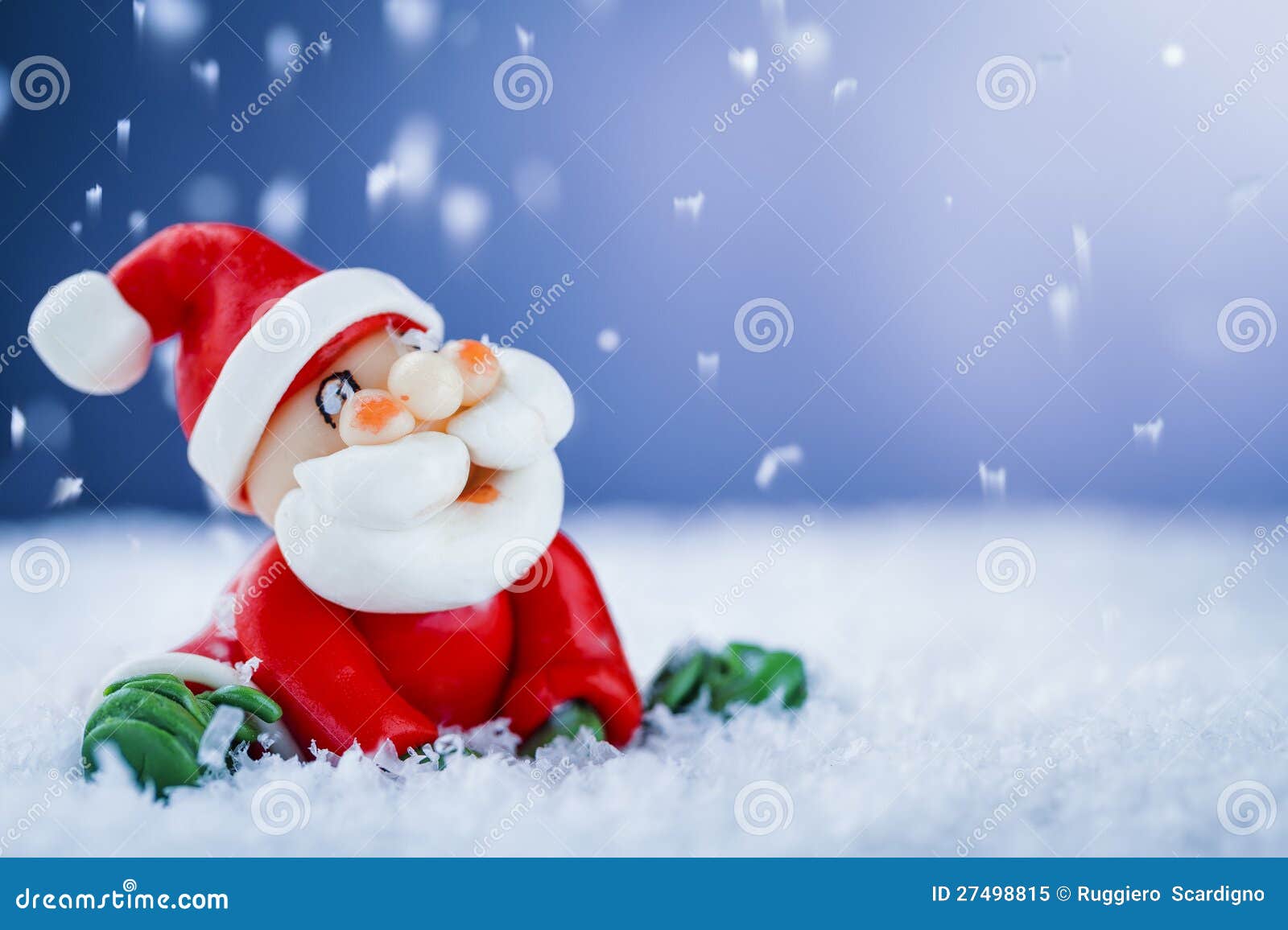 Santa Claus and snow stock image. Image of special, surprise - 27498815