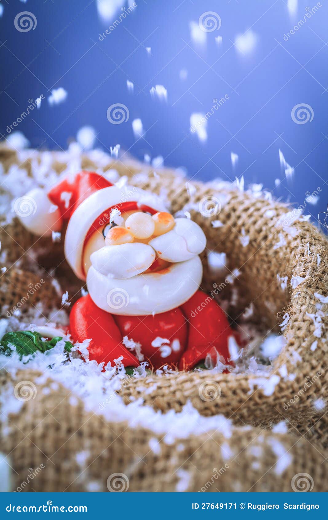 Santa Claus and snow stock image. Image of claus, xmas - 27649171