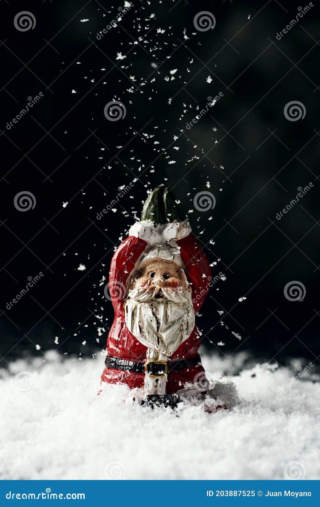 Santa claus on the snow stock image. Image of vertical - 203887525