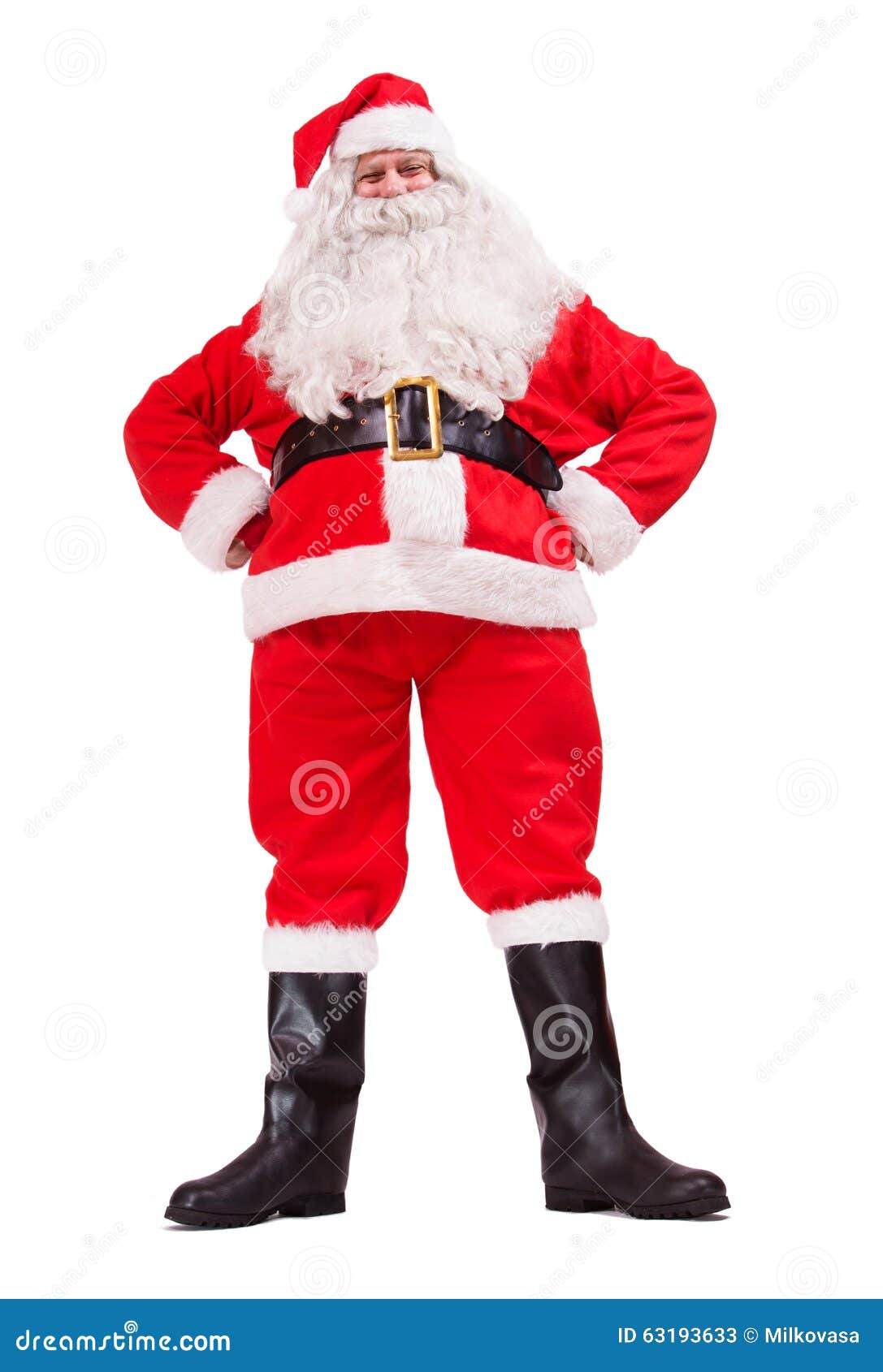 Santa Claus Stands with Hands on Hips Stock Image - Image of funny ...