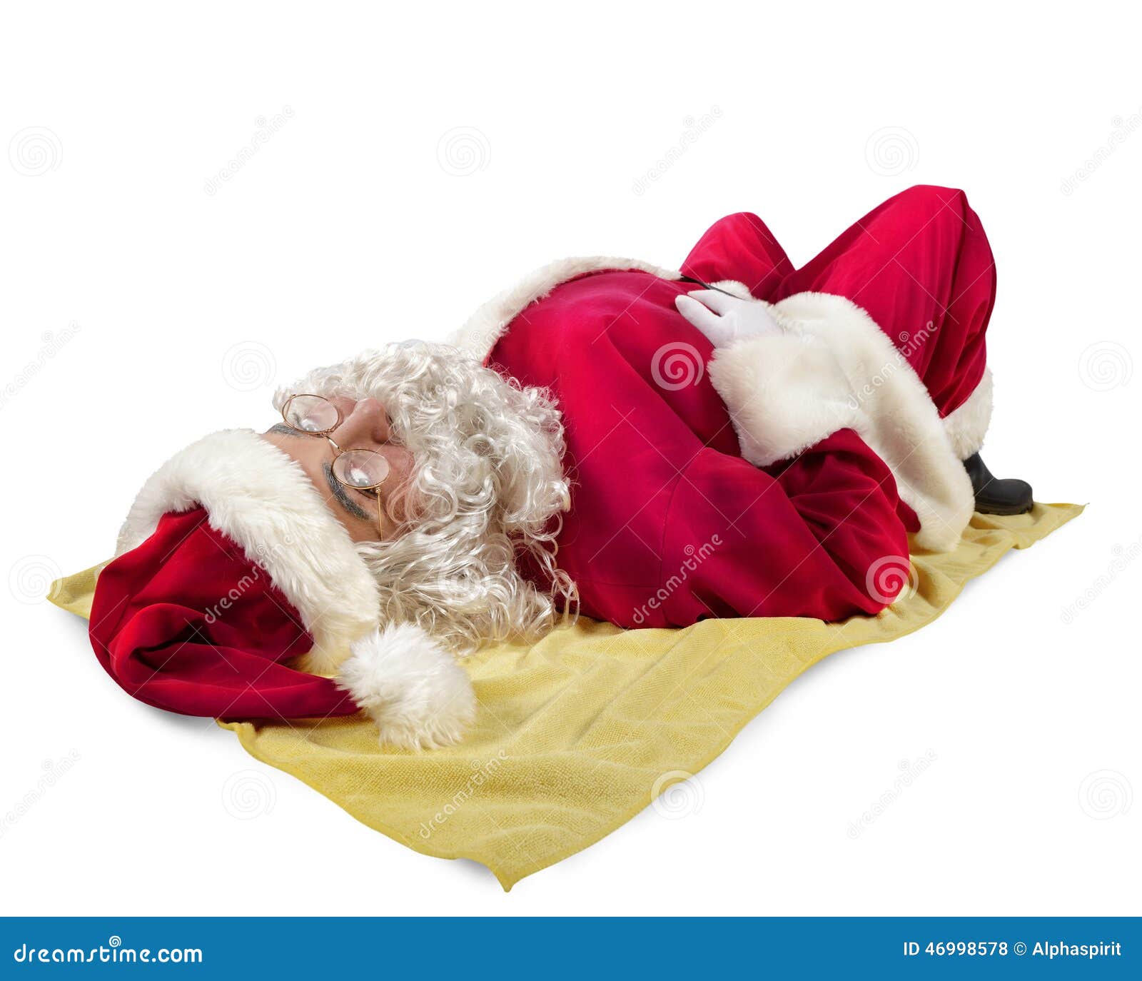Santa claus sunbathing stock photo. Image of beach, sunbathing - 46998578