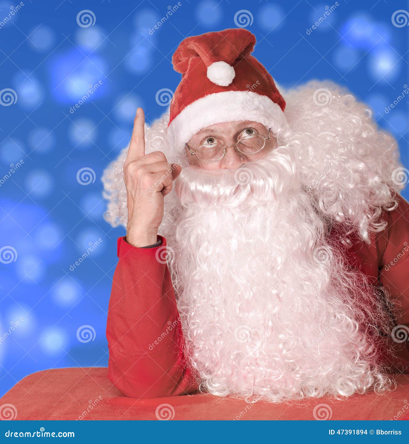 Santa Claus is surprised stock photo. Image of male, adult - 47391894
