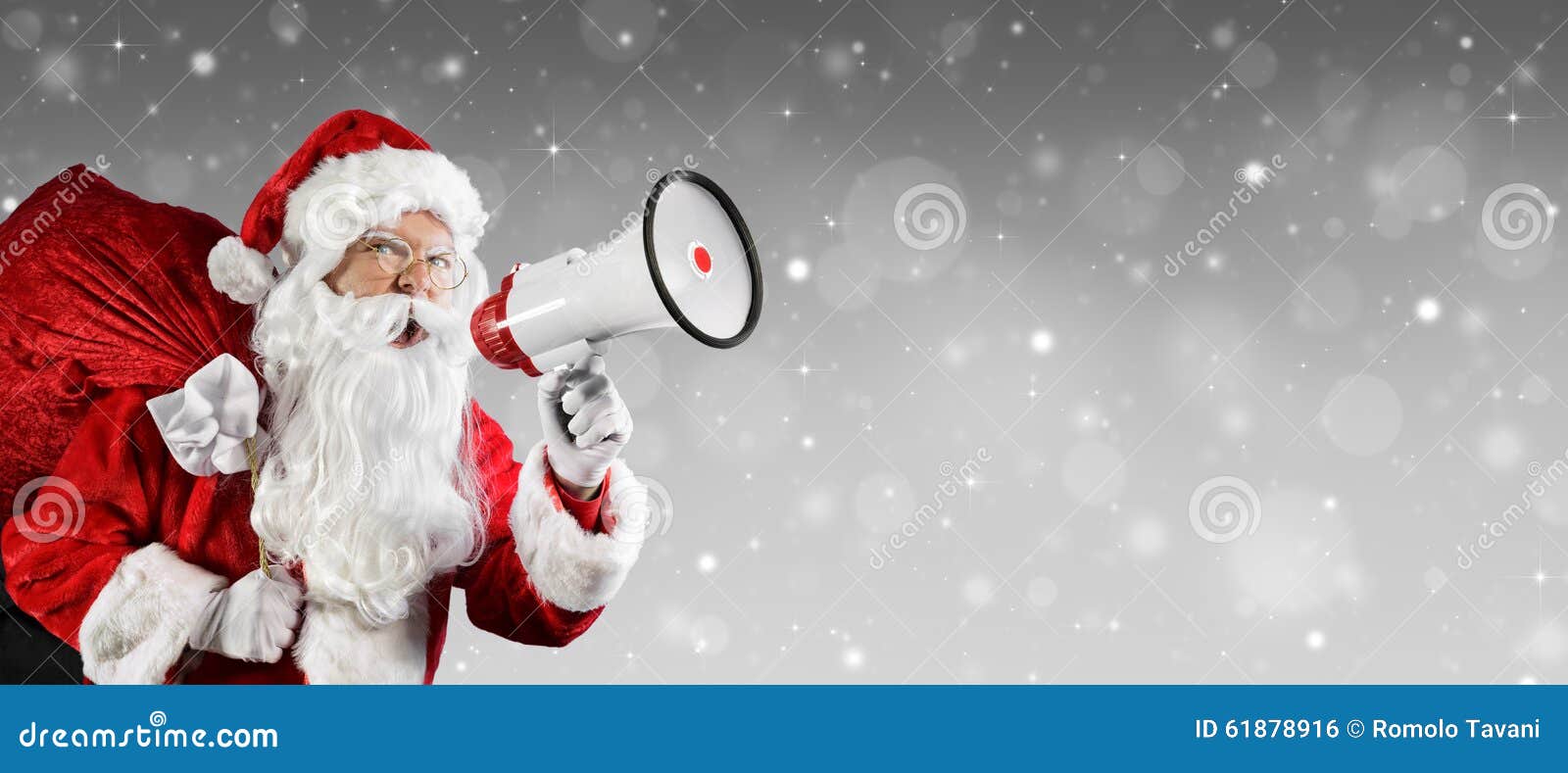 Santa Claus Talking stock photo. Image of holding, christmas - 61878916
