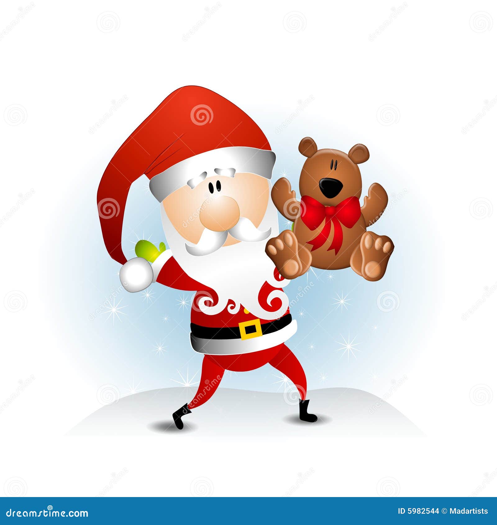 Santa Claus Teddy Bear Stock Illustrations – 1,505 Santa Claus Teddy ...